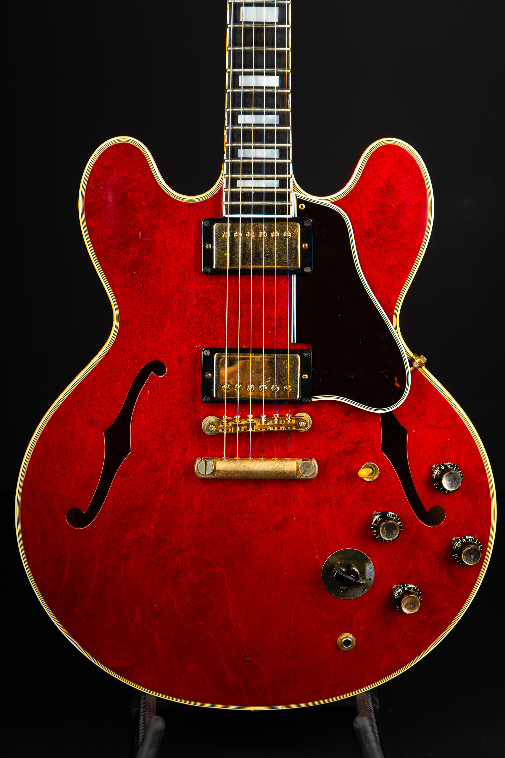 1962 Gibson ES-355 TD – Cherry Stoptail Conversion – GuitarPoint