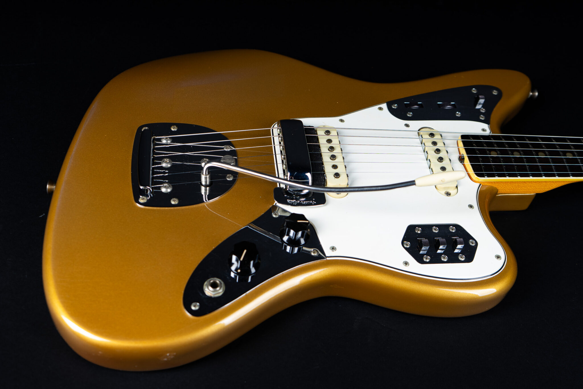 1965 Fender Jaguar – Firemist Gold – GuitarPoint