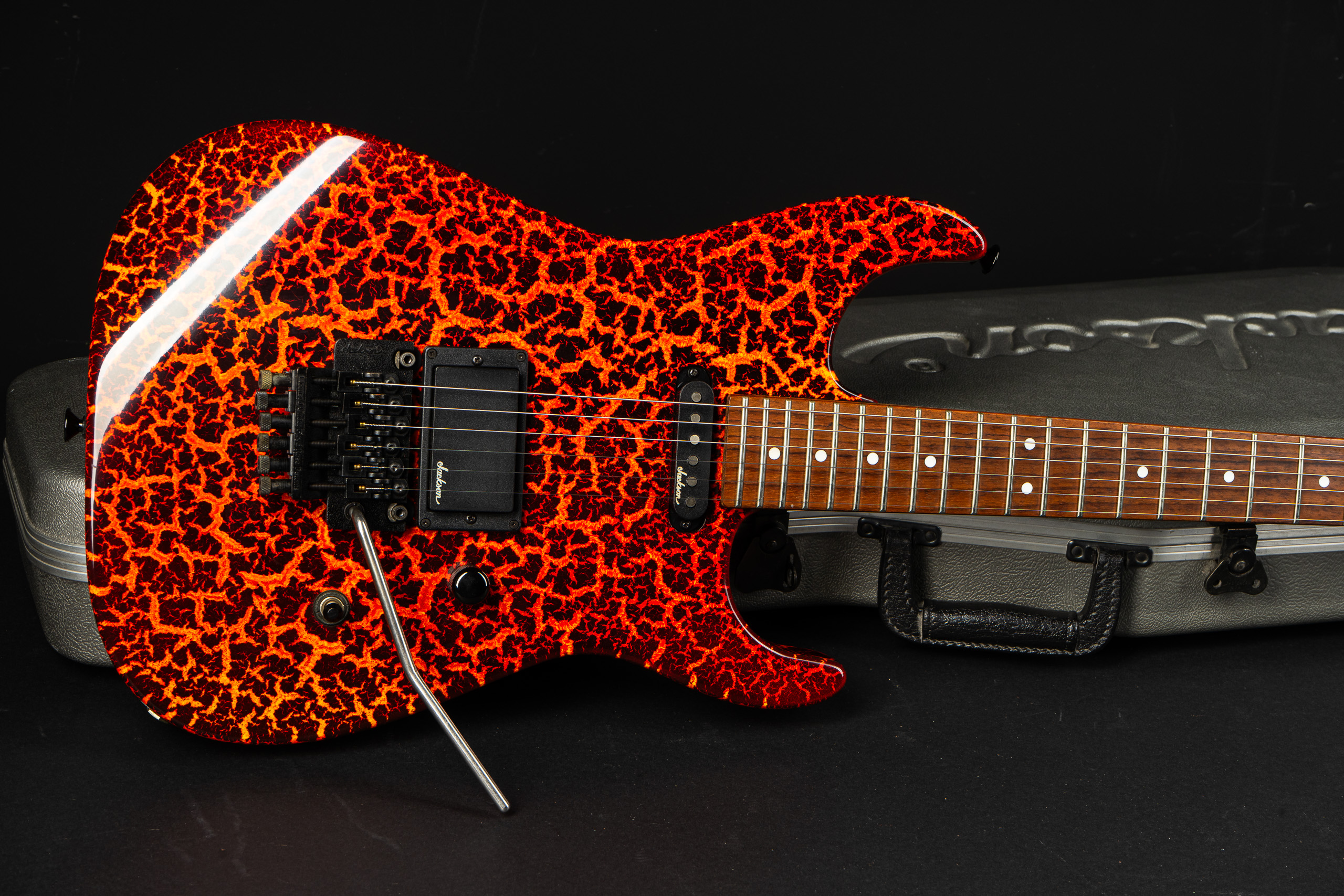 1988 Jackson Dinky - Fire Crackle 58 of 100 - GuitarPoint