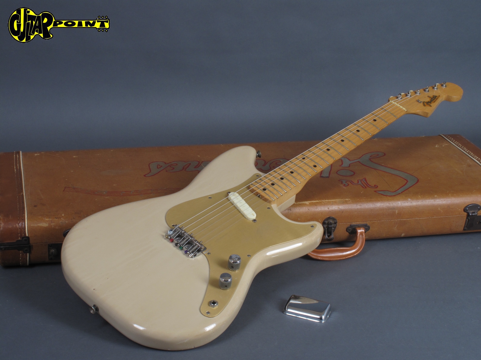 1958 Fender Musicmaster – Desert Sand – GuitarPoint