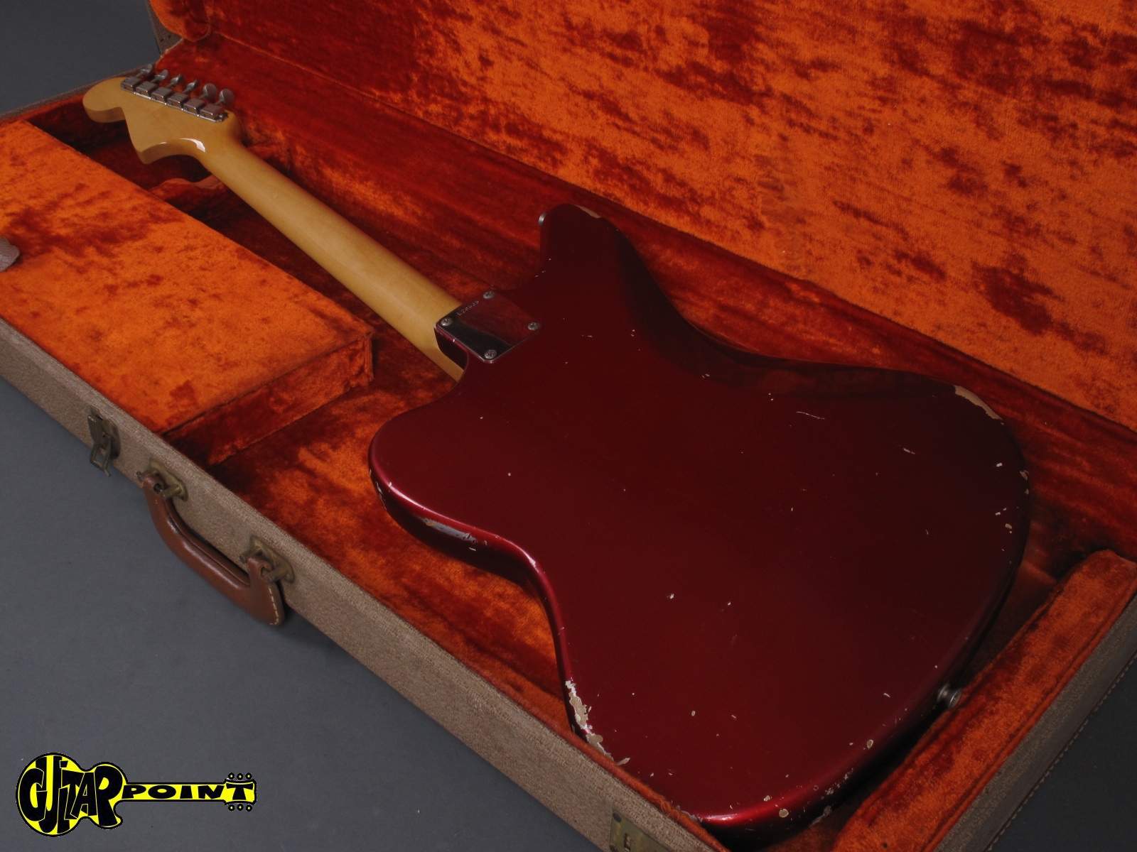 1963 Fender Jaguar – Candy Apple Red – GuitarPoint