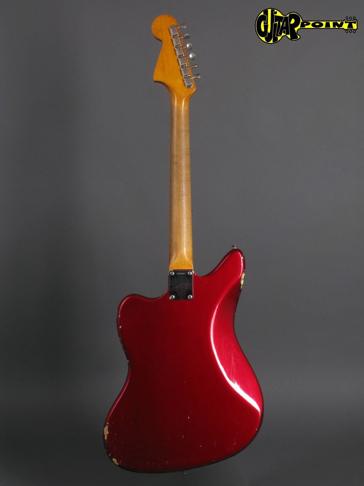 1965 Fender Jaguar – Candy Apple Red – GuitarPoint