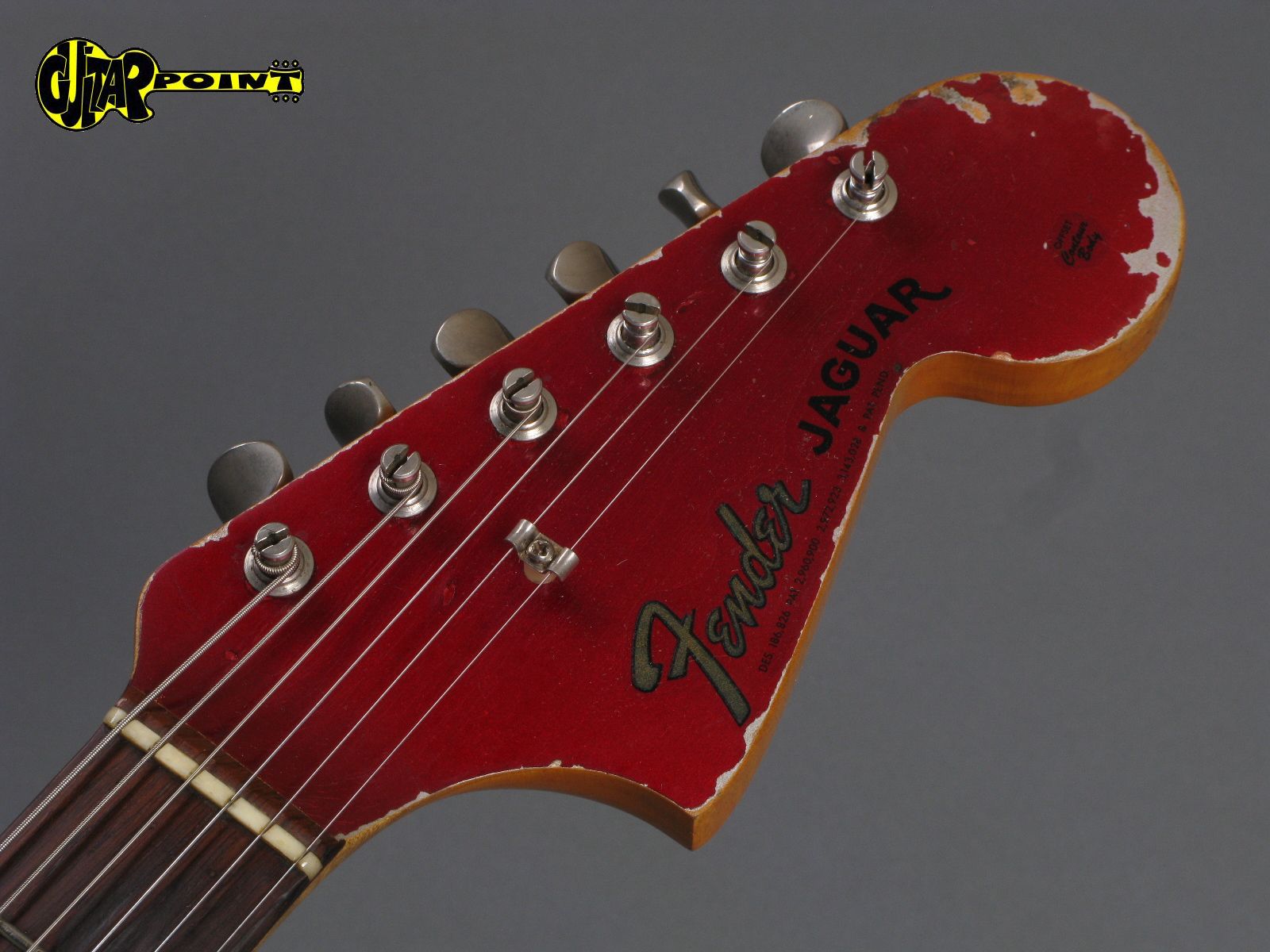 1965 Fender Jaguar – Candy Apple Red – GuitarPoint