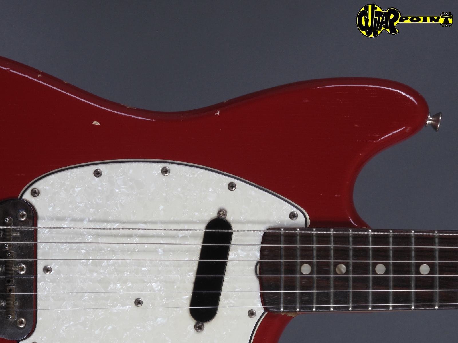 1965 Fender Musicmaster II – Dacota Red – GuitarPoint
