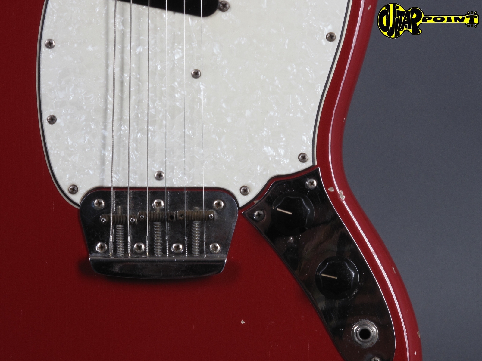 1965 Fender Musicmaster II – Dacota Red – GuitarPoint