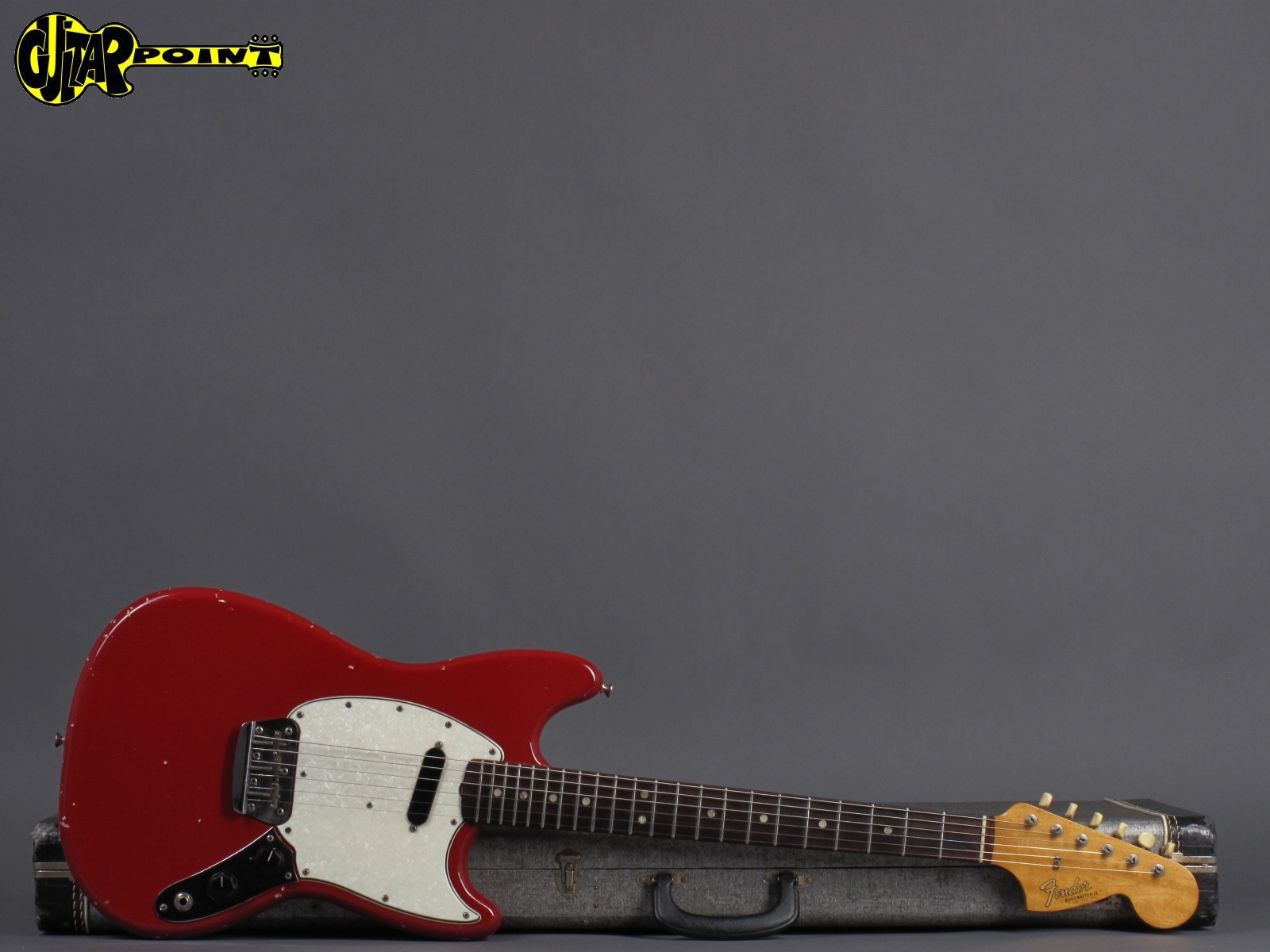 1965 Fender Musicmaster II – Dacota Red – GuitarPoint