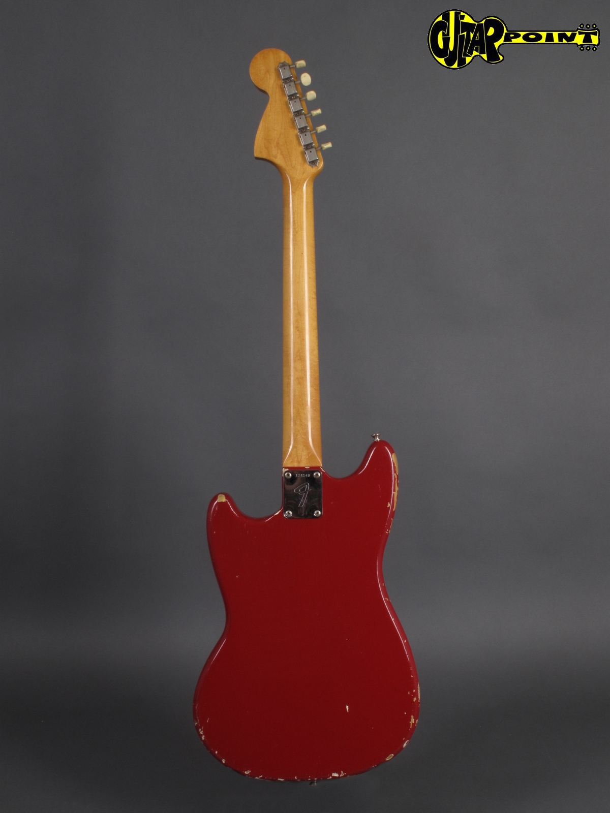 1965 Fender Musicmaster II – Dacota Red – GuitarPoint