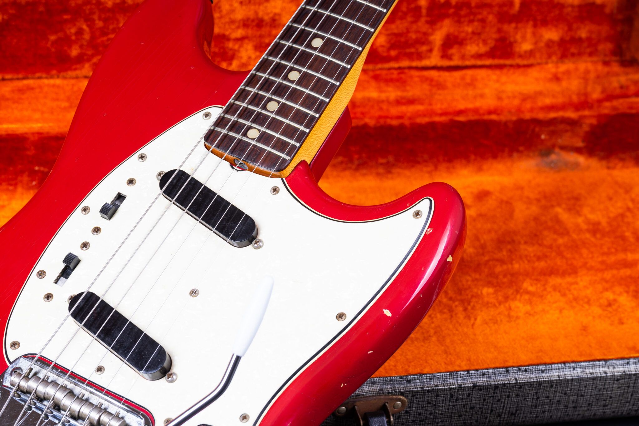 1965 Fender Mustang – Red – GuitarPoint