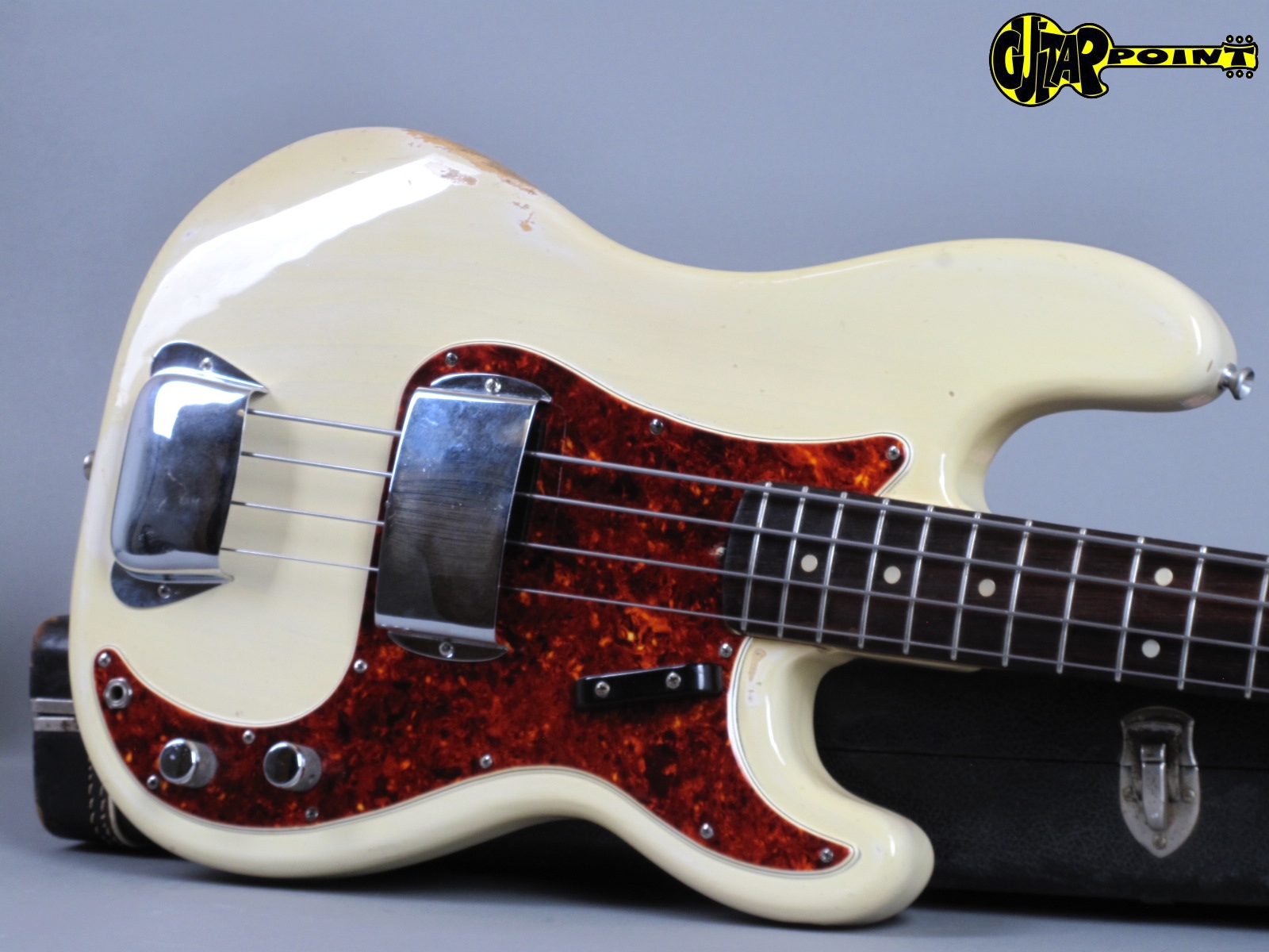 1965 Fender Precision Bass – Blond – GuitarPoint