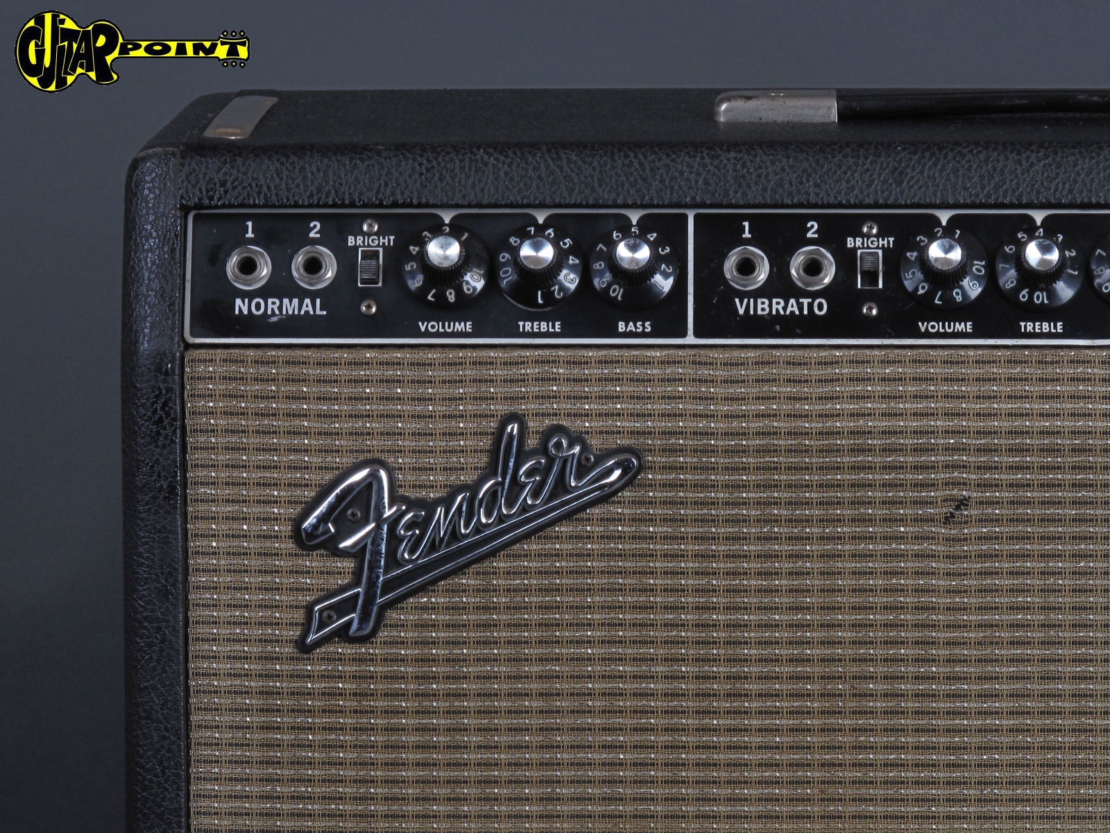 1965 Fender Super Reverb 4×10″ “Blackface” Amp – GuitarPoint