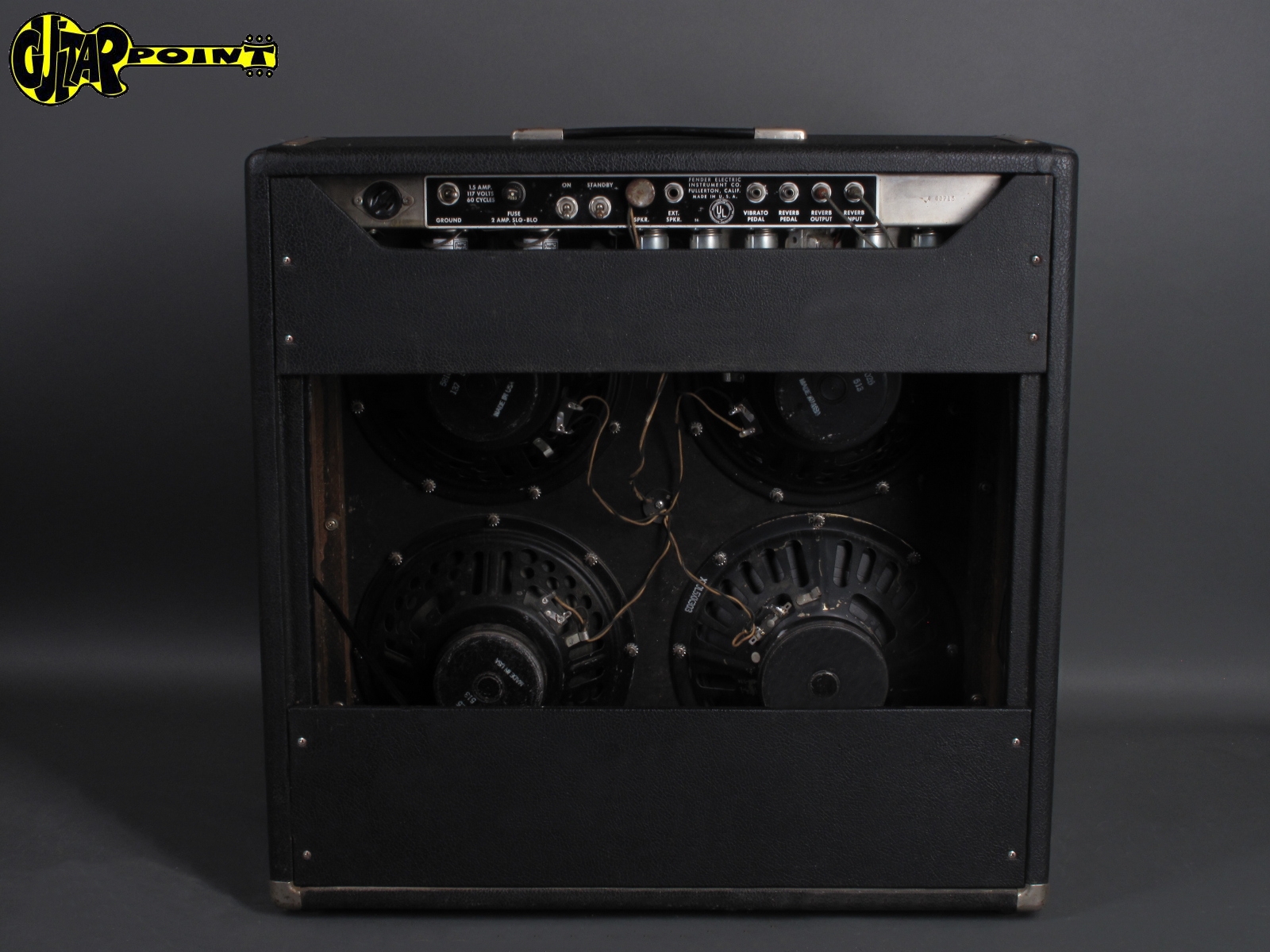 1965 Fender Super Reverb 4×10″ “Blackface” Amp – GuitarPoint