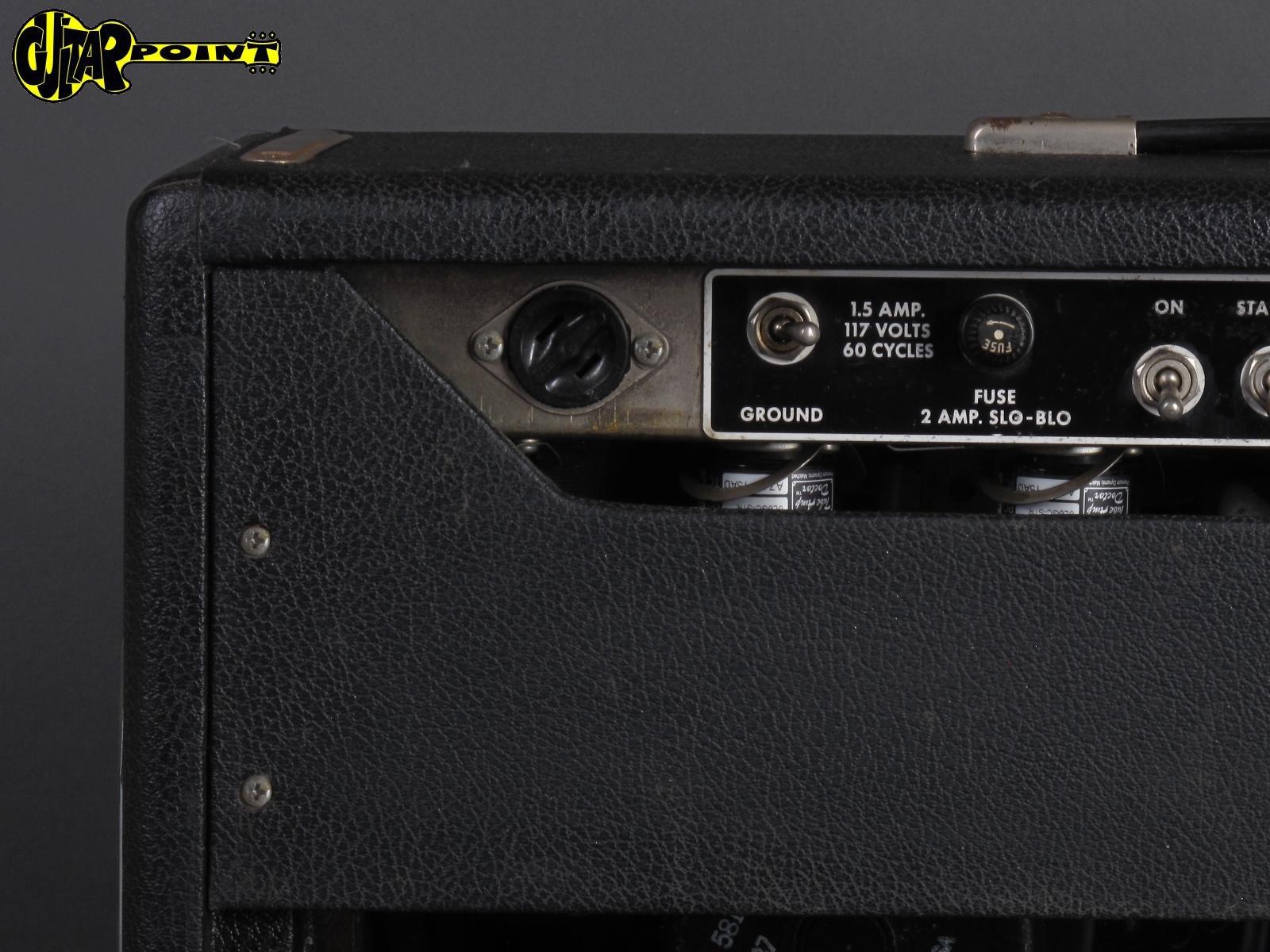 1965 Fender Super Reverb 4×10″ “Blackface” Amp – GuitarPoint