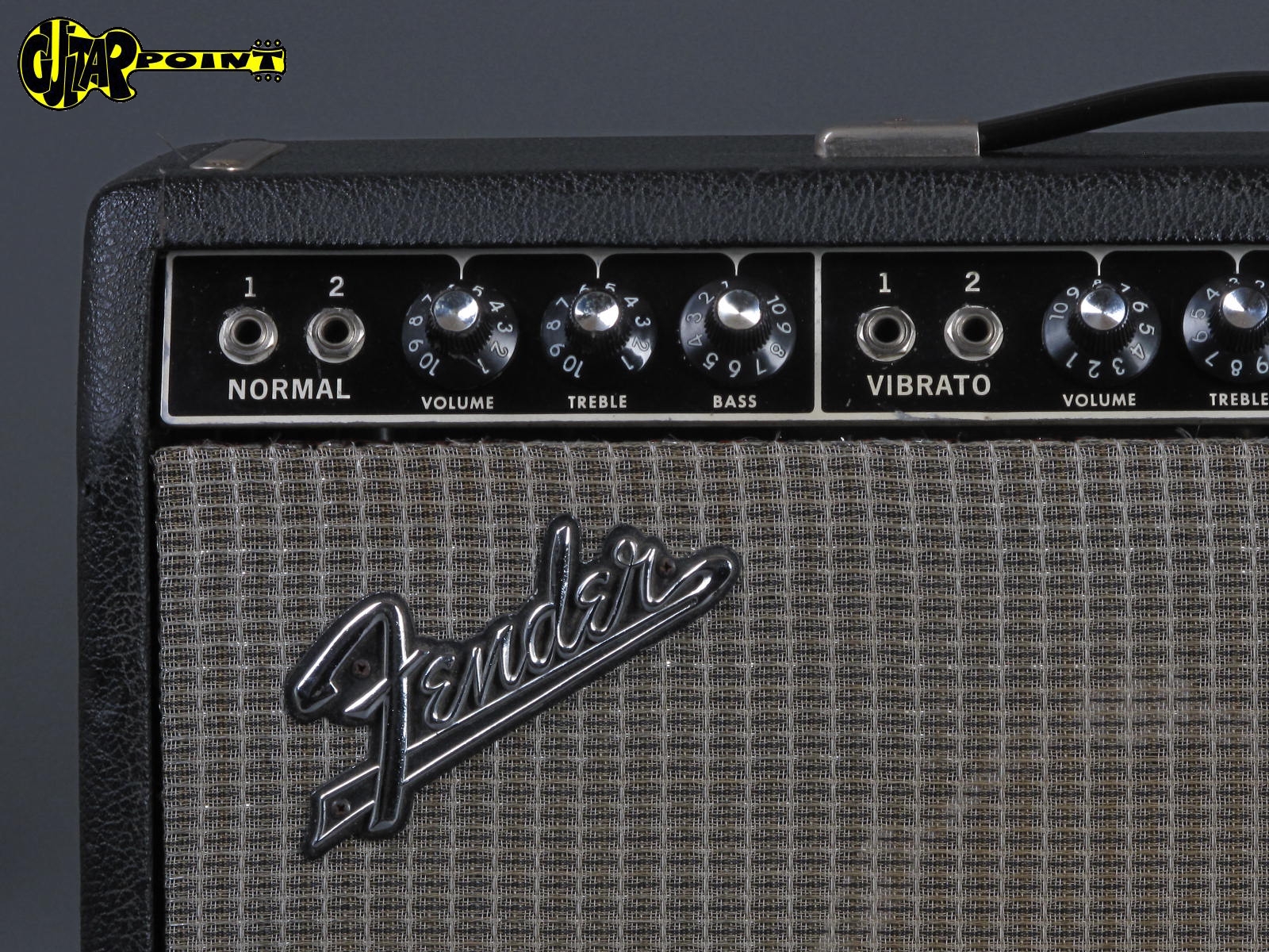 1966 Fender Deluxe Reverb Amp – Blackface !!! – GuitarPoint