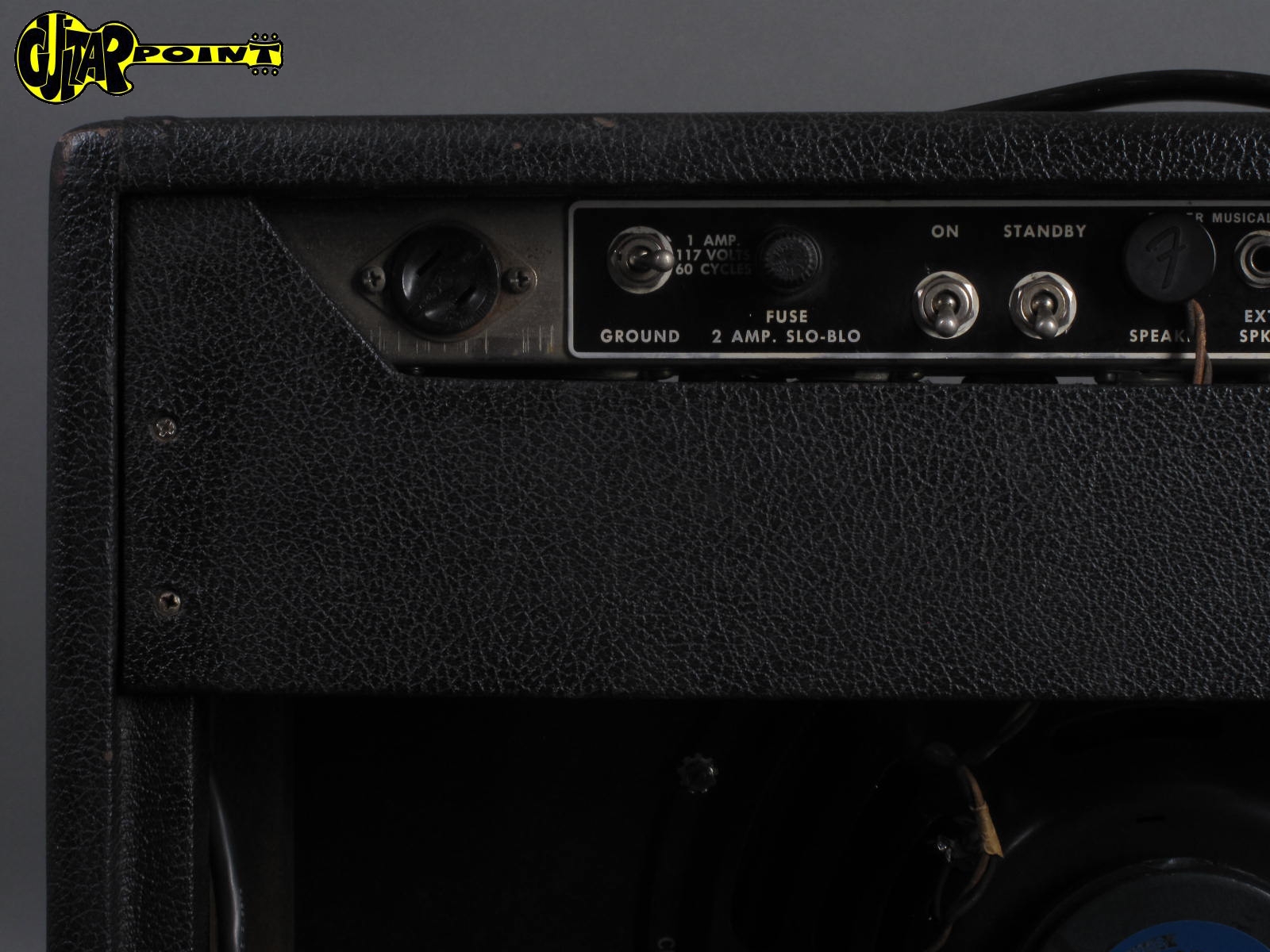 1966 Fender Deluxe Reverb Amp – Blackface !!! – GuitarPoint