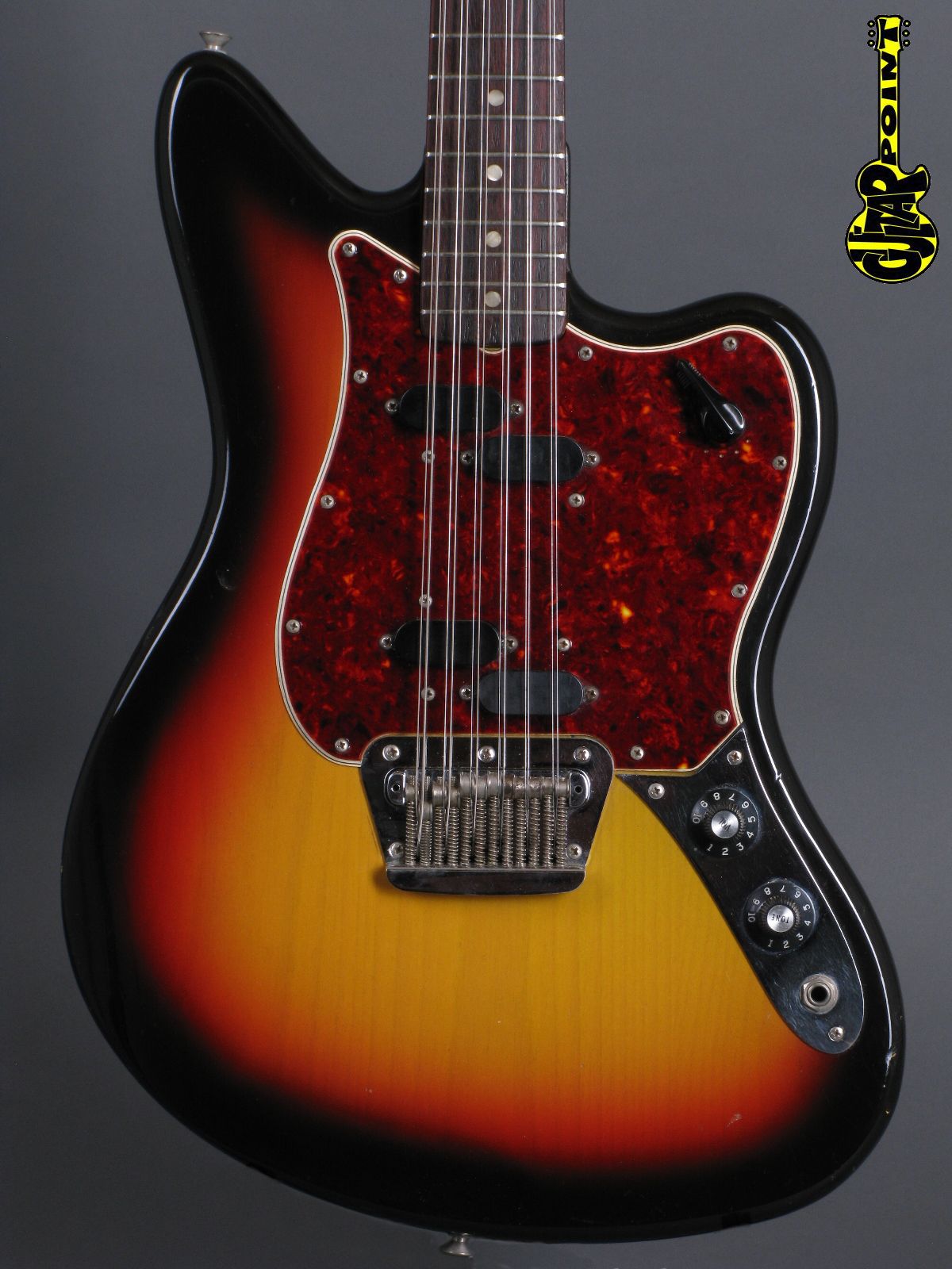 1966 Fender Elextric XII / 12-string – 3-tone Sunburst – GuitarPoint