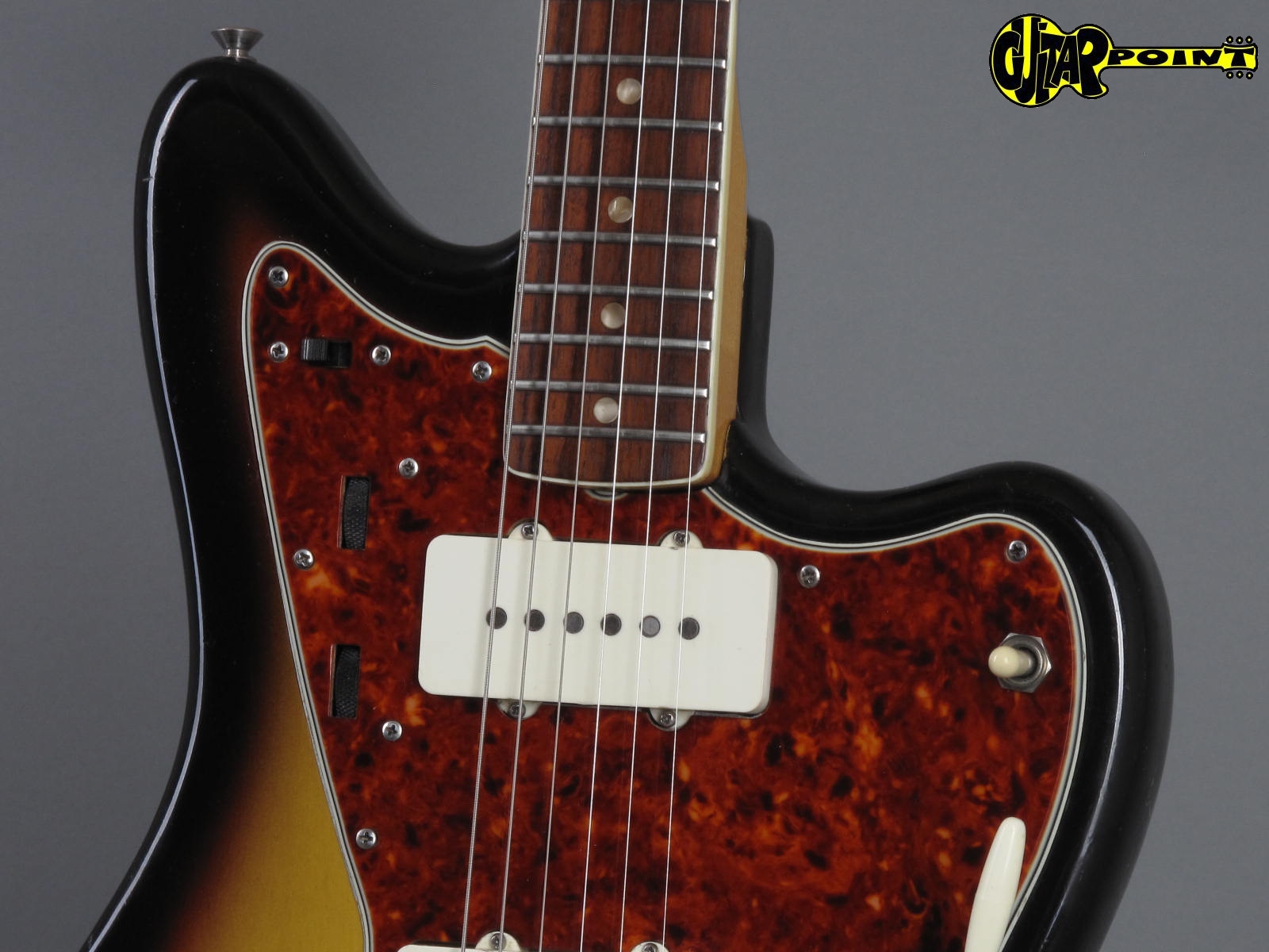 1966 Fender Jazzmaster - 3-tone Sunburst - exc+ ! - GuitarPoint
