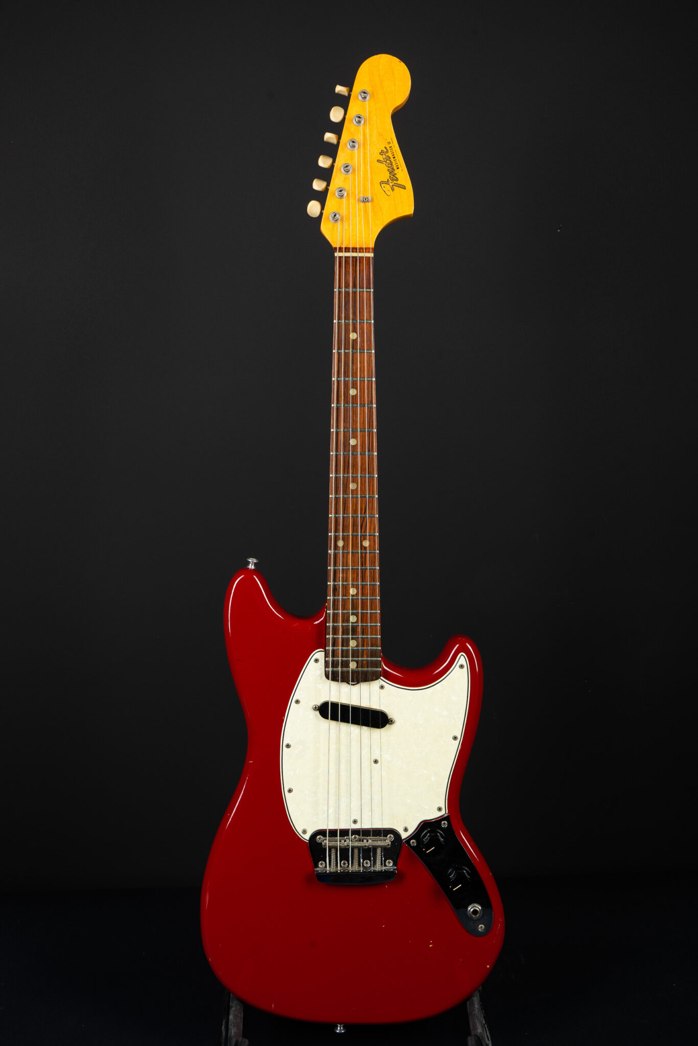 1966 Fender Musicmaster II – Red – GuitarPoint