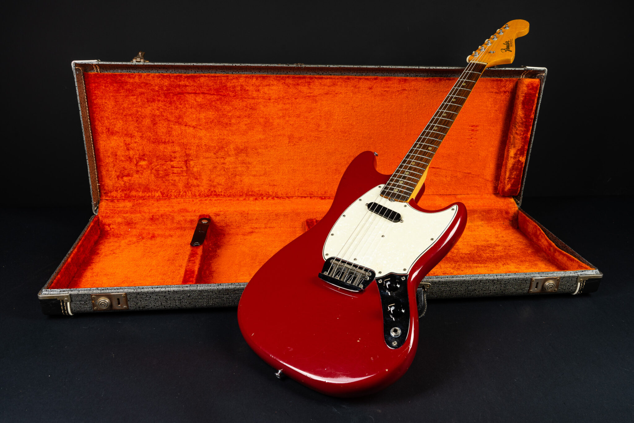 1966 Fender Musicmaster II – Red – GuitarPoint