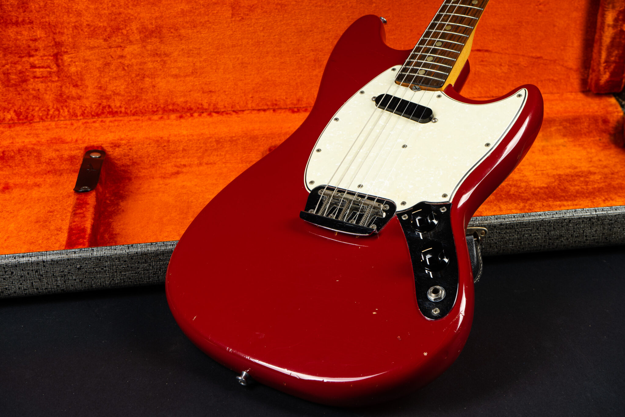 1966 Fender Musicmaster II – Red – GuitarPoint