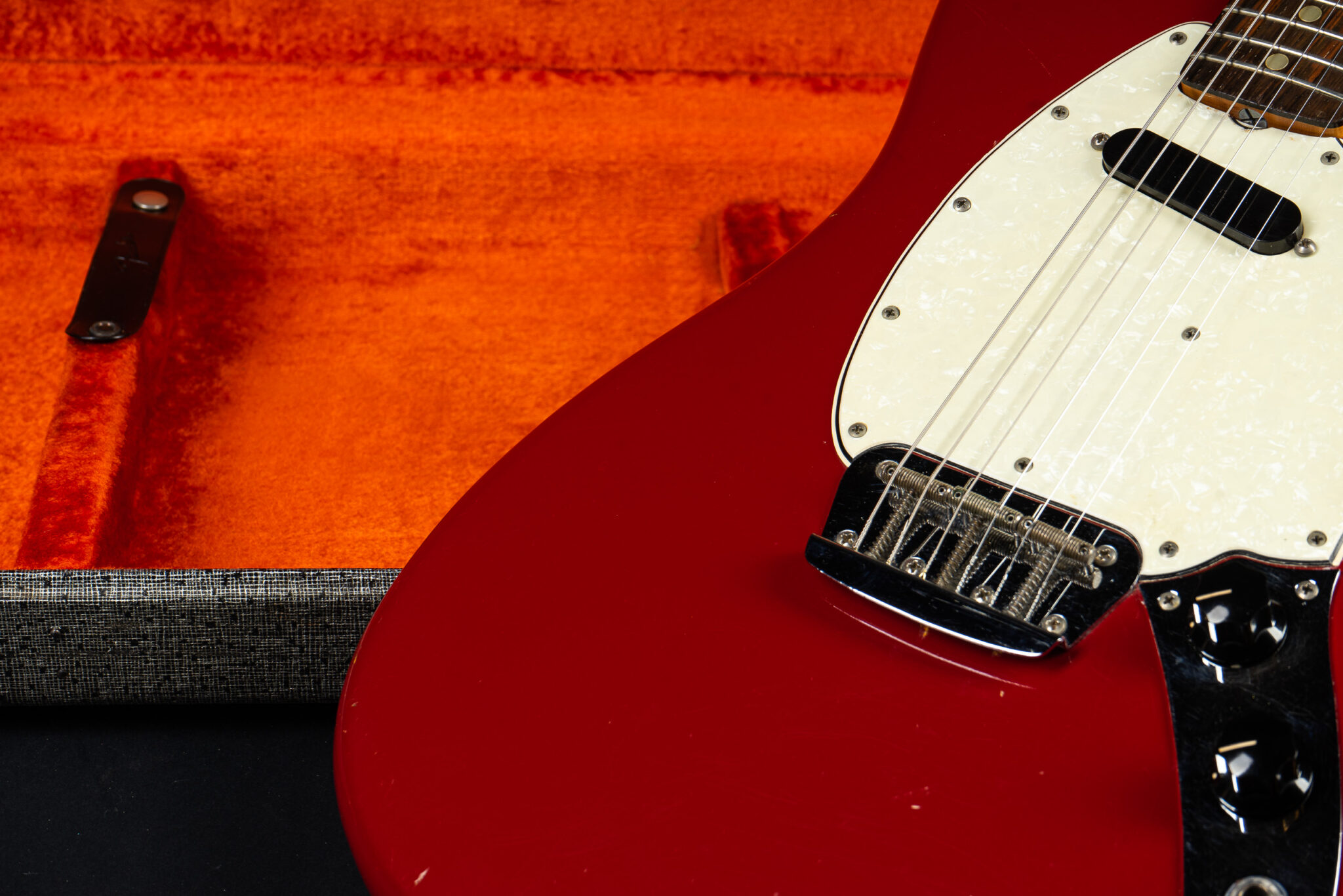1966 Fender Musicmaster II – Red – GuitarPoint