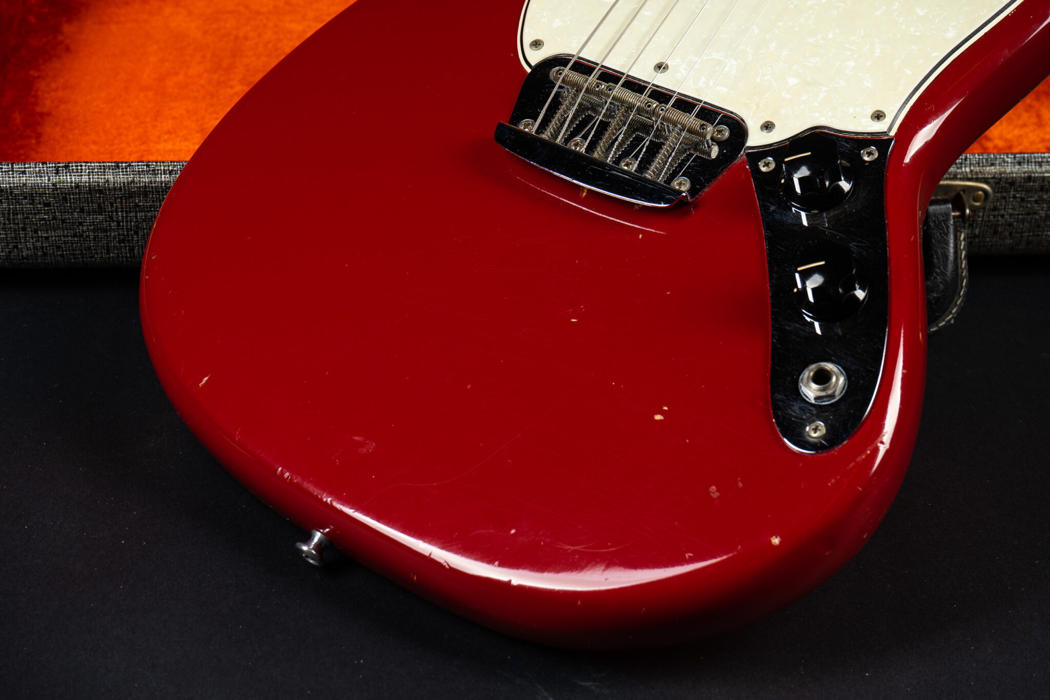 1966 Fender Musicmaster II – Red – GuitarPoint