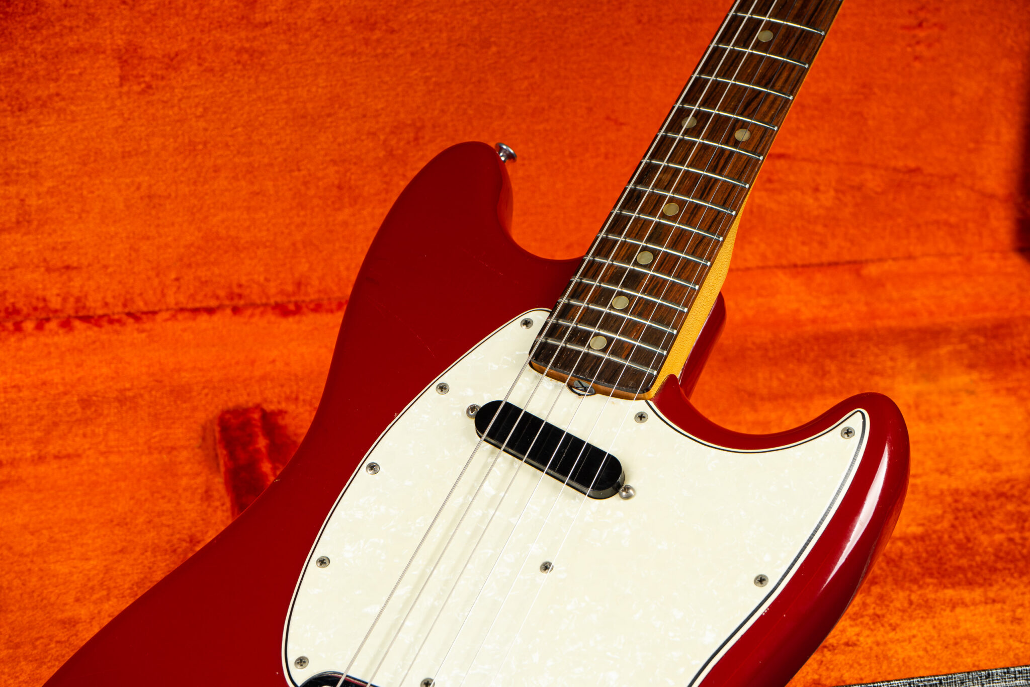 1966 Fender Musicmaster II – Red – GuitarPoint