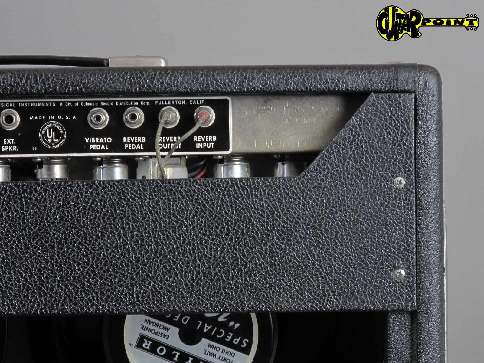 1966 Fender Super Reverb 4×10″ “Blackface” Amp – GuitarPoint