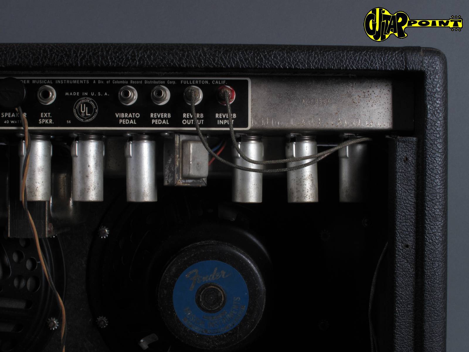 1966 Fender Super Reverb 4×10″ “Blackface” Amp – GuitarPoint