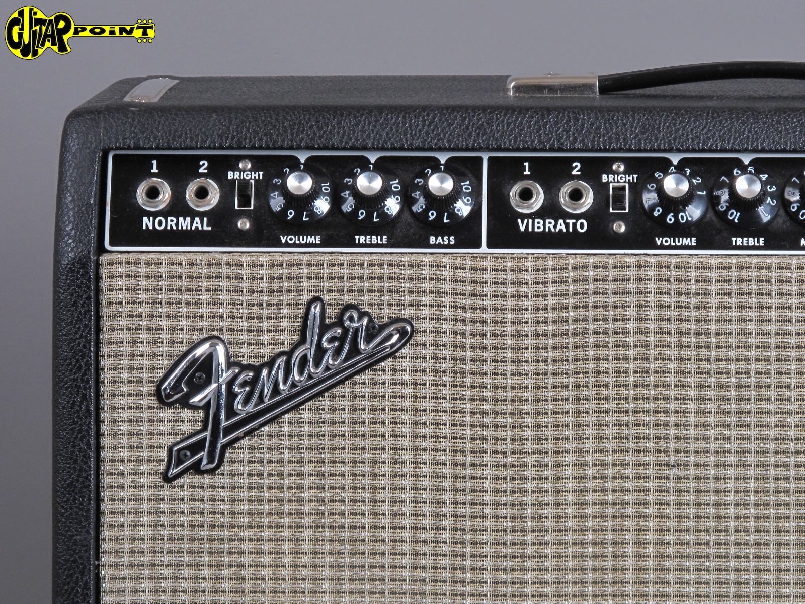 1967 Fender Super Reverb 4×10″ “Blackface” Excellent !!! – GuitarPoint