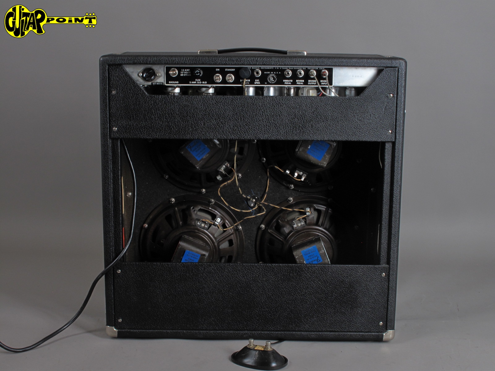 1967 Fender Super Reverb 4×10″ “Blackface” Excellent !!! – GuitarPoint