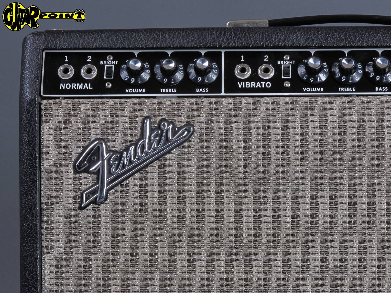 1967 Fender Vibrolux Reverb Amp – Blackface ! – GuitarPoint