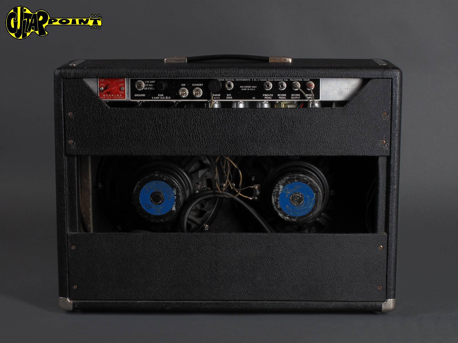 1967 Fender Vibrolux Reverb Amp – Blackface ! – GuitarPoint