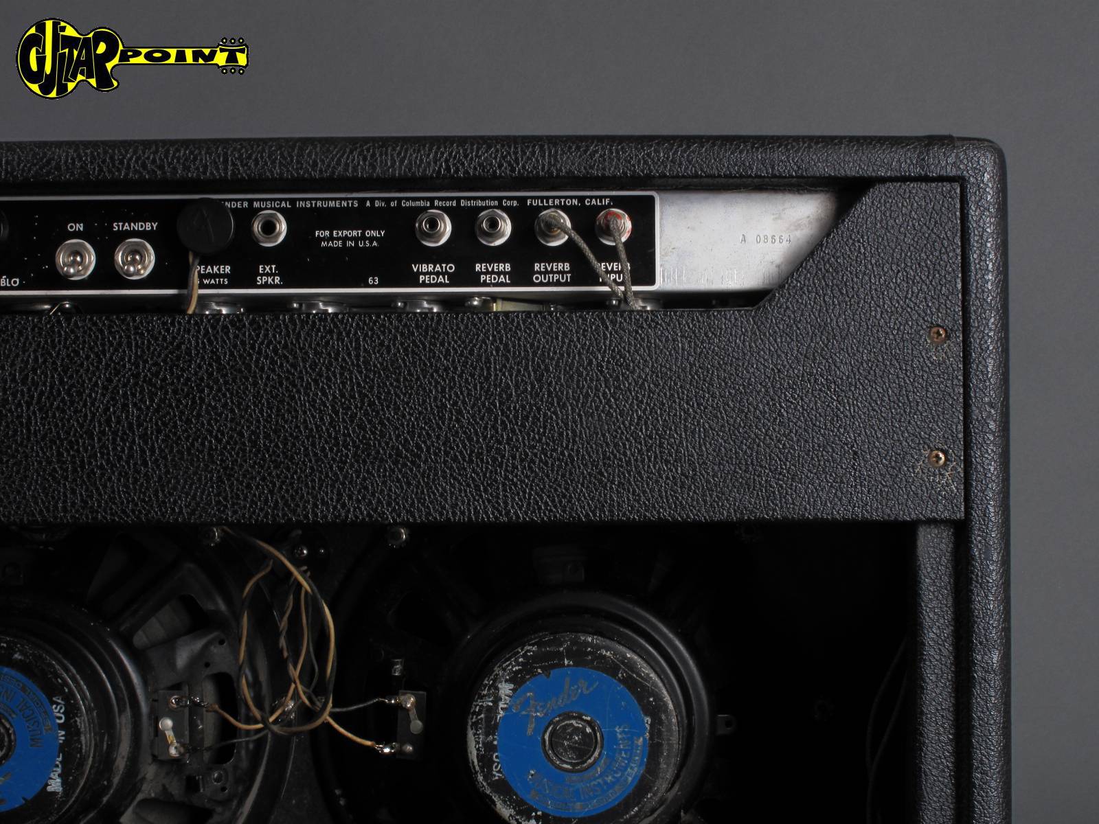 1967 Fender Vibrolux Reverb Amp – Blackface ! – GuitarPoint