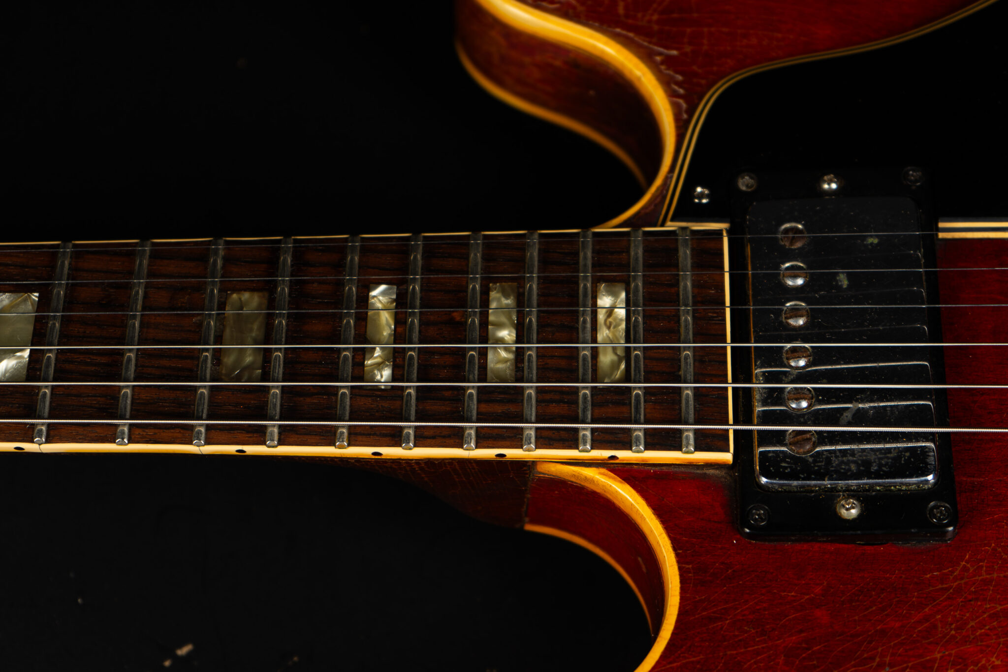 1967 Gibson ES-335 TD Stoptail Conversion – Cherry – GuitarPoint