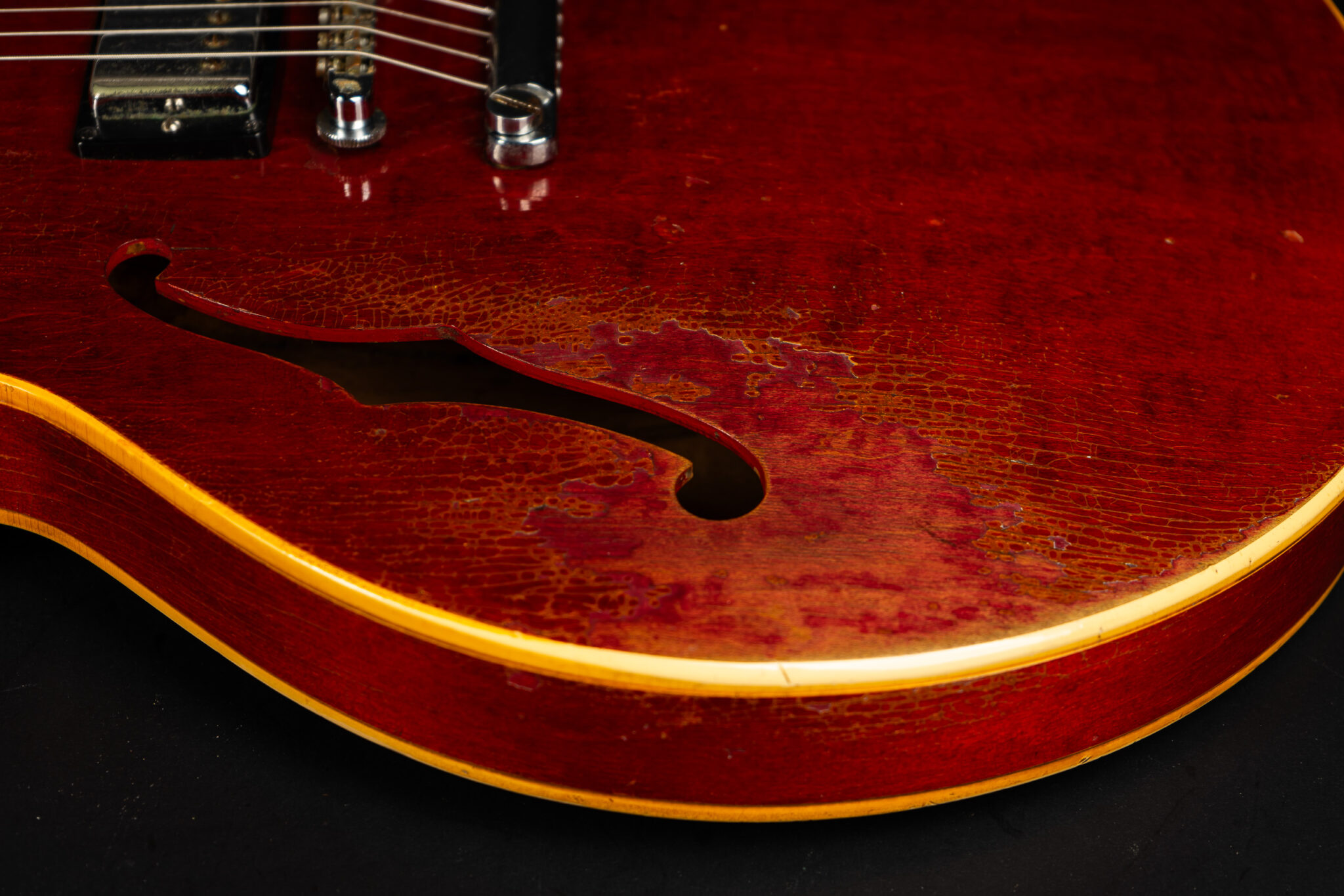 1967 Gibson ES-335 TD Stoptail Conversion – Cherry – GuitarPoint