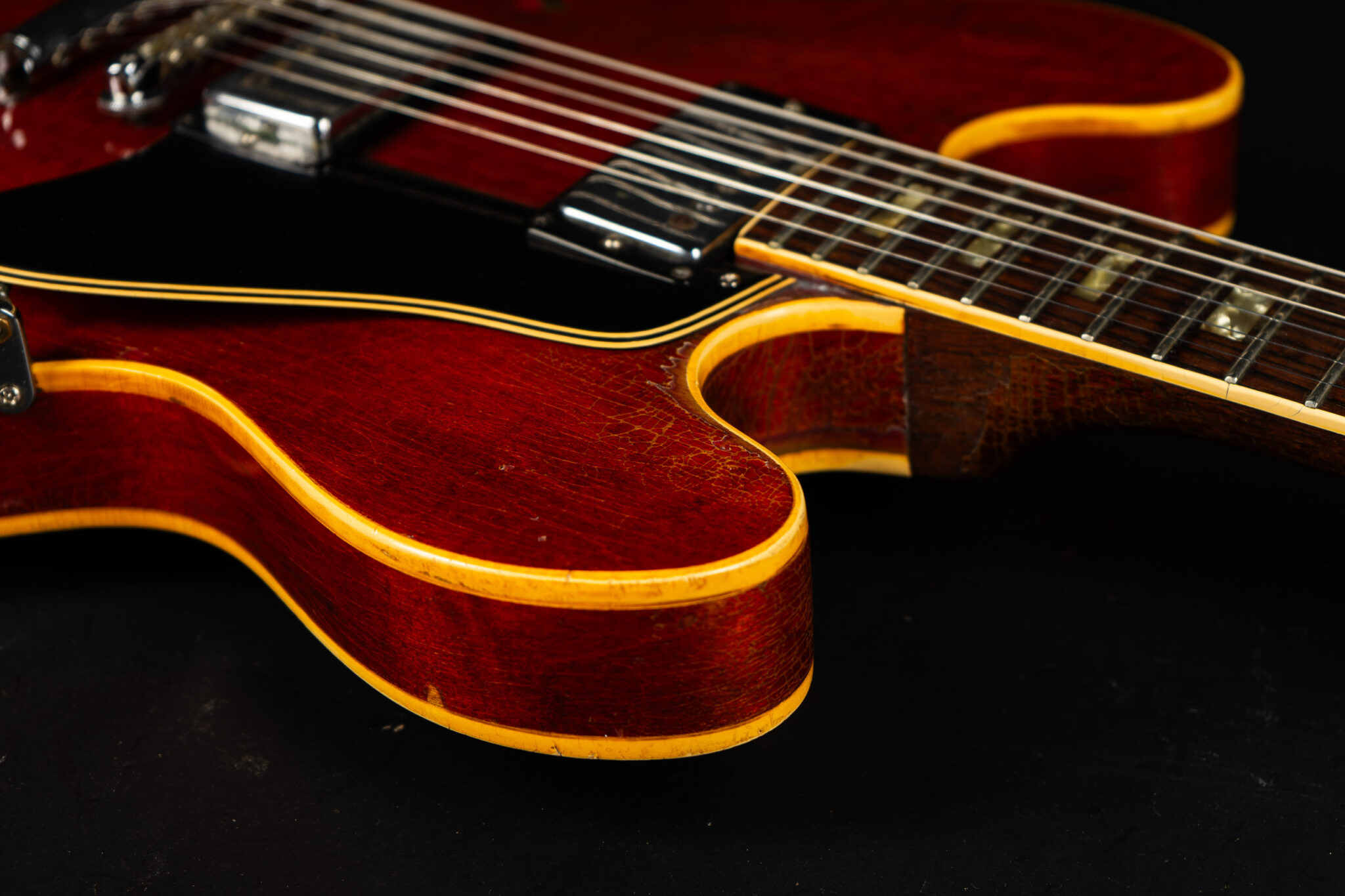 1967 Gibson ES-335 TD Stoptail Conversion – Cherry – GuitarPoint