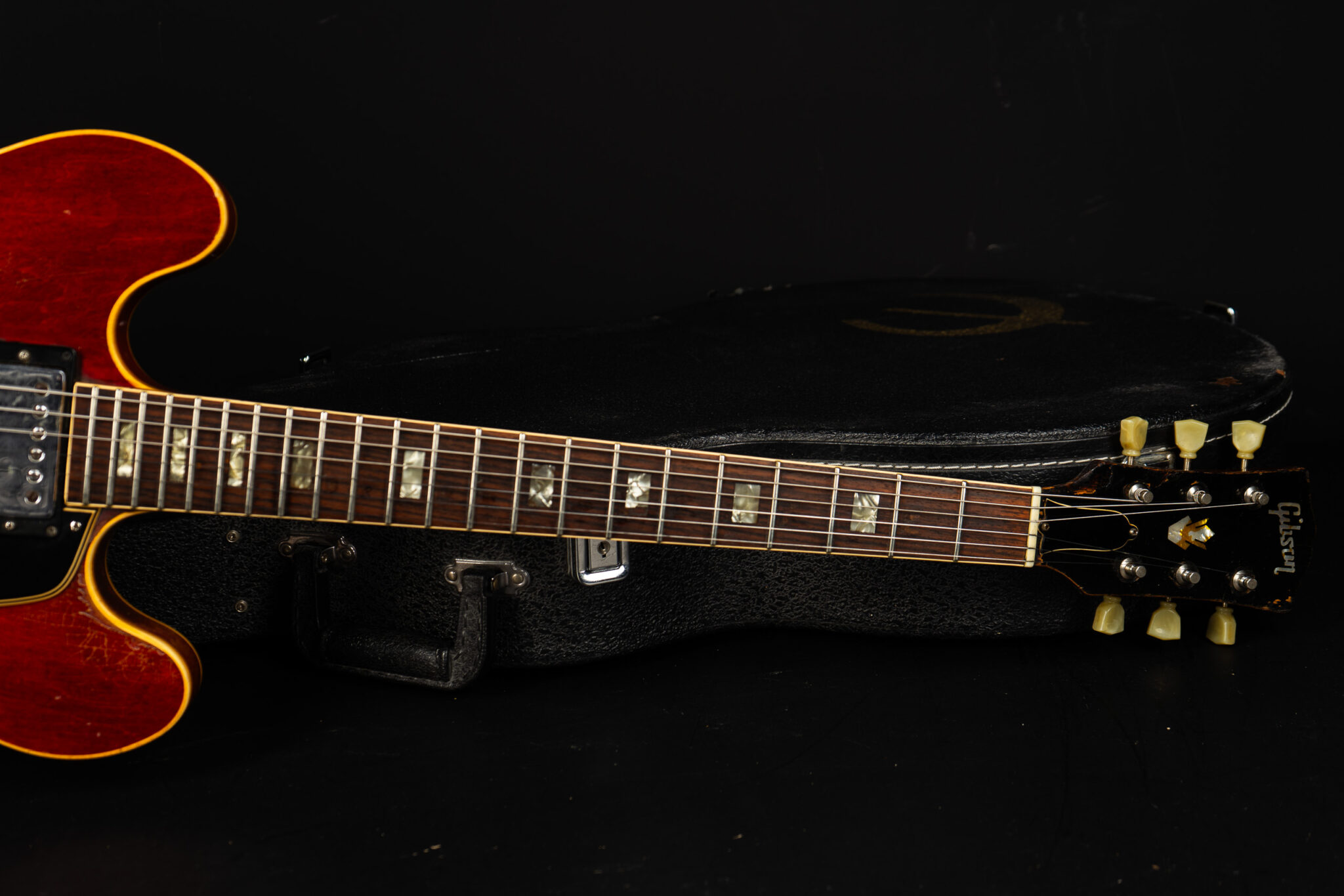 1967 Gibson ES-335 TD Stoptail Conversion – Cherry – GuitarPoint