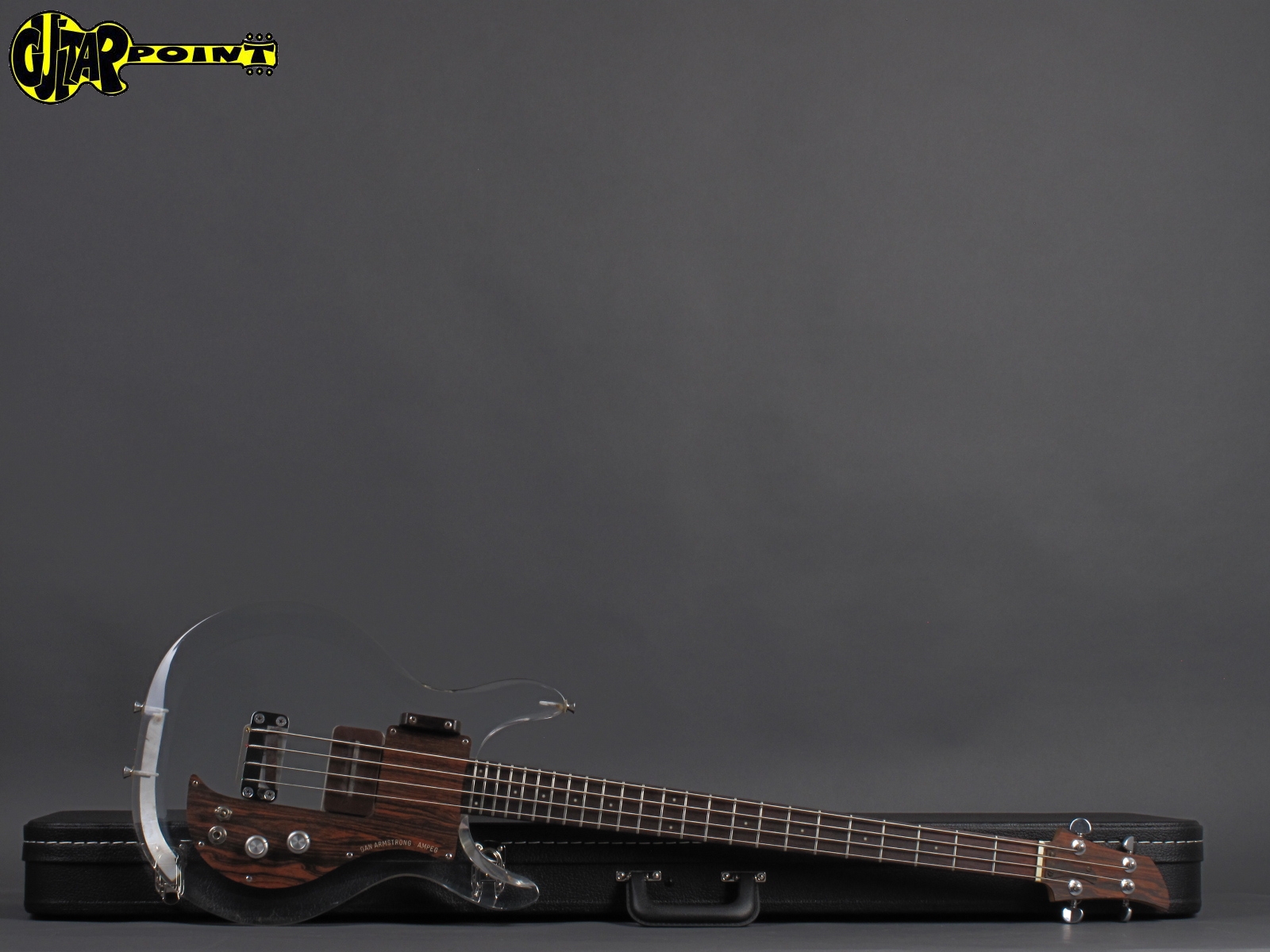 1970 Dan Amstrong (Ampeg) Lucite – Plexiglass Bass – GuitarPoint