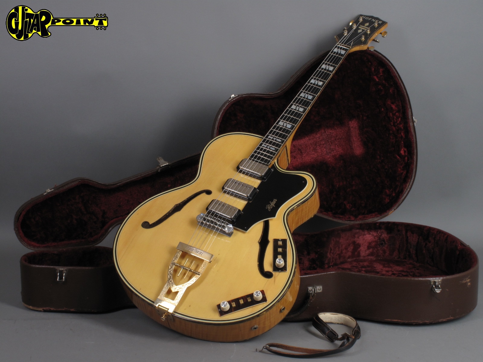1971 Höfner Model 470 SE/3 – Stereo – Natural – GuitarPoint