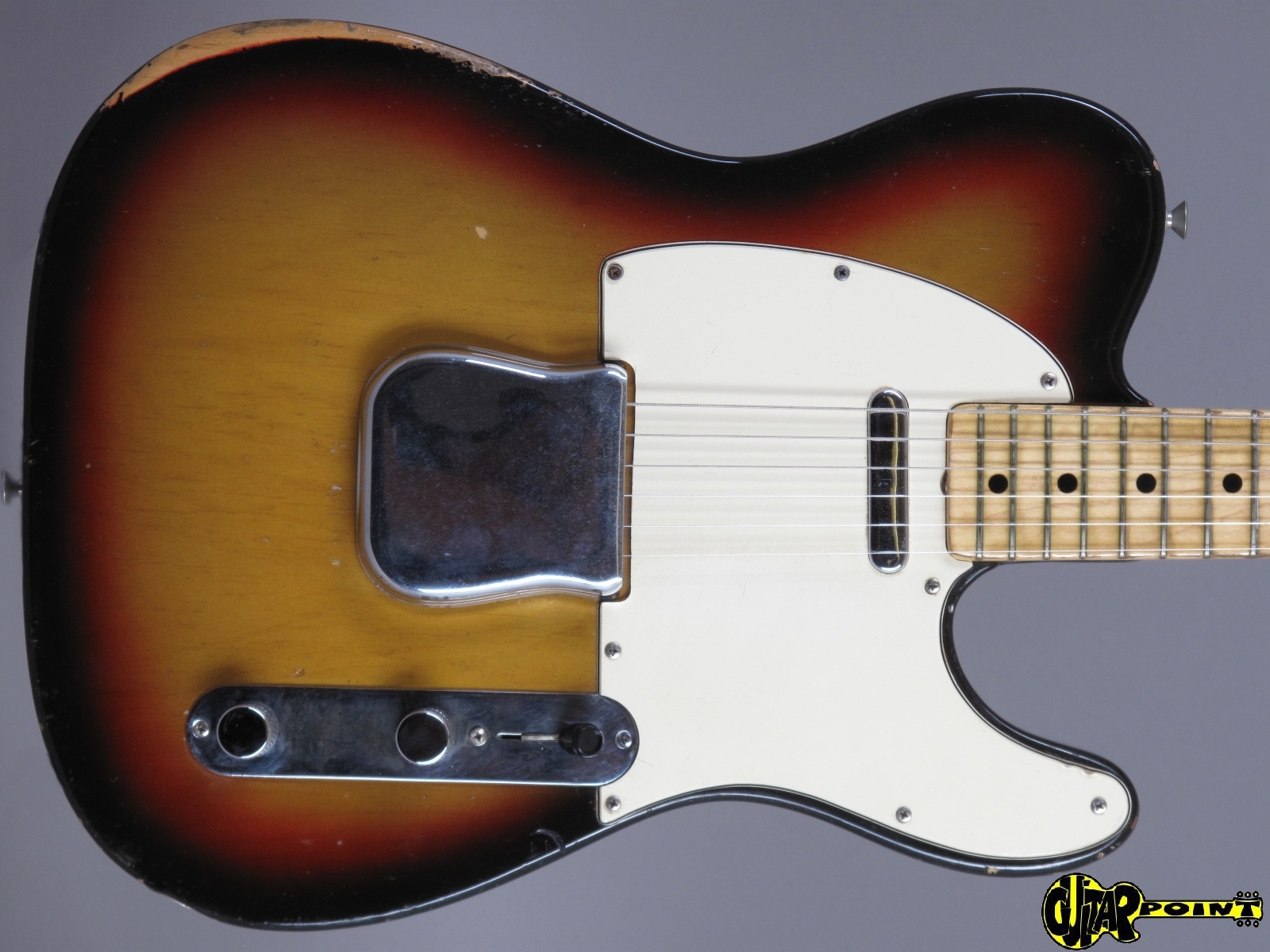1972 Fender Telecaster – 3-tone Sunburst …lightweight! – GuitarPoint