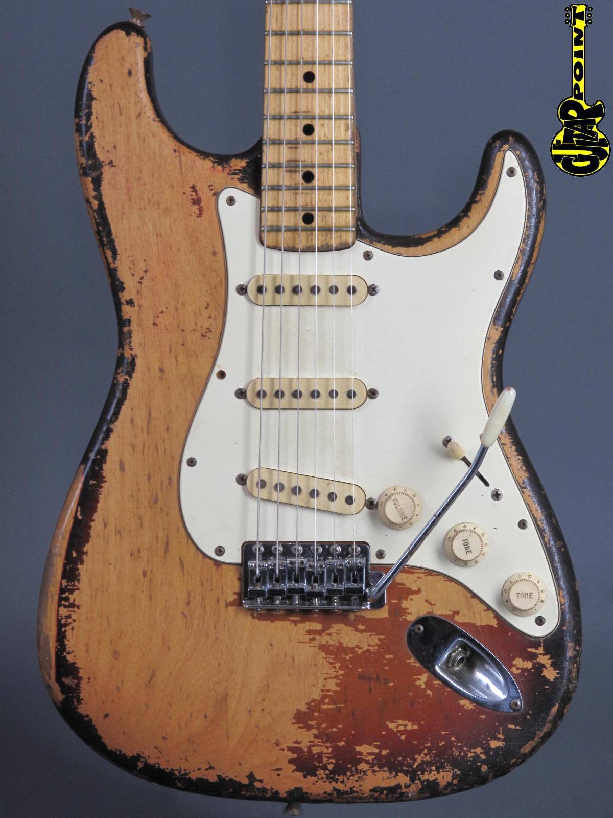 1973 Fender Stratocaster - 3t-Sunburst ..."Rory" ! - GuitarPoint