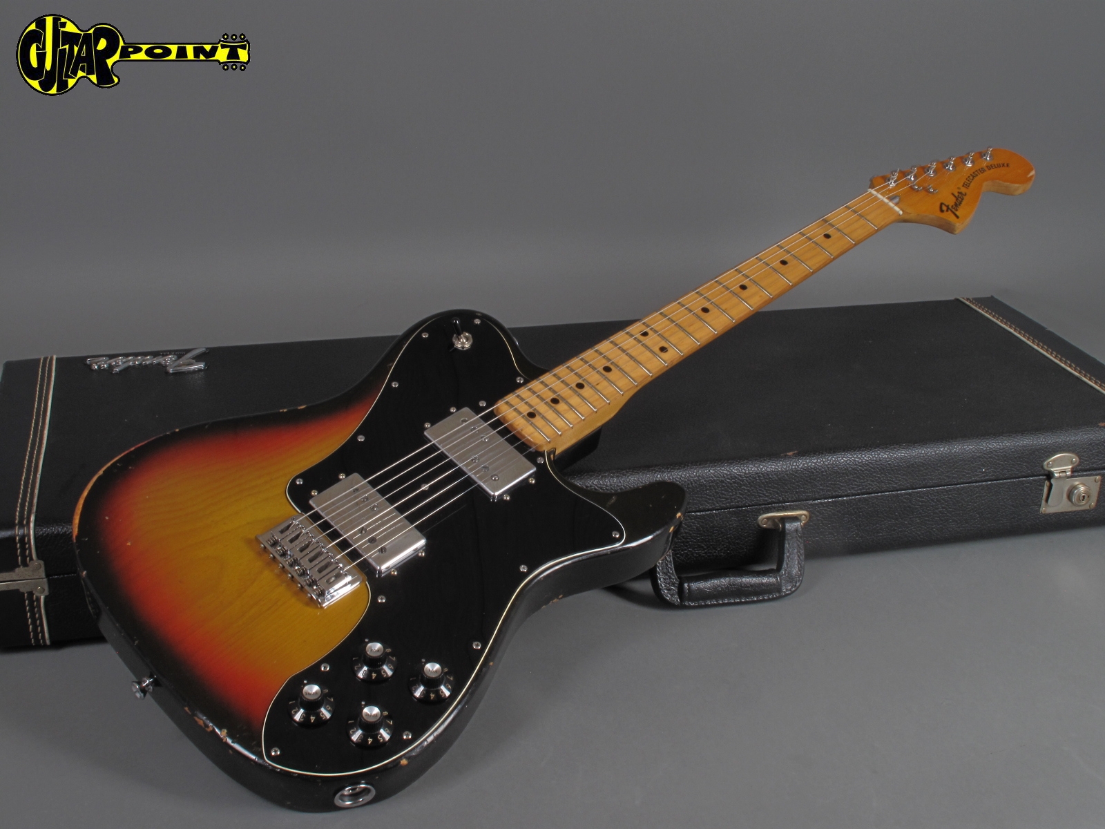 1973 Fender Telecaster DeLuxe – 3-tone Sunburst – GuitarPoint