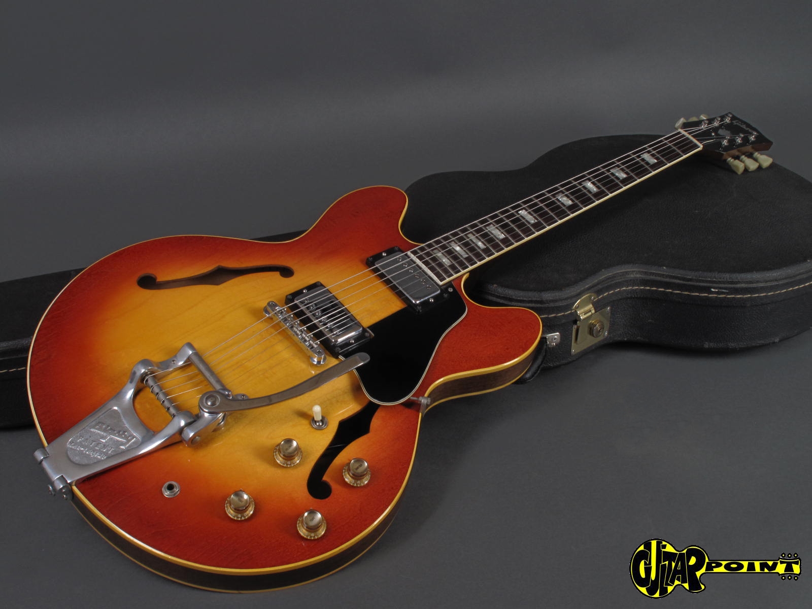 1973 Gibson ES-335 – Ice Tea Burst – Bigsby ! – GuitarPoint