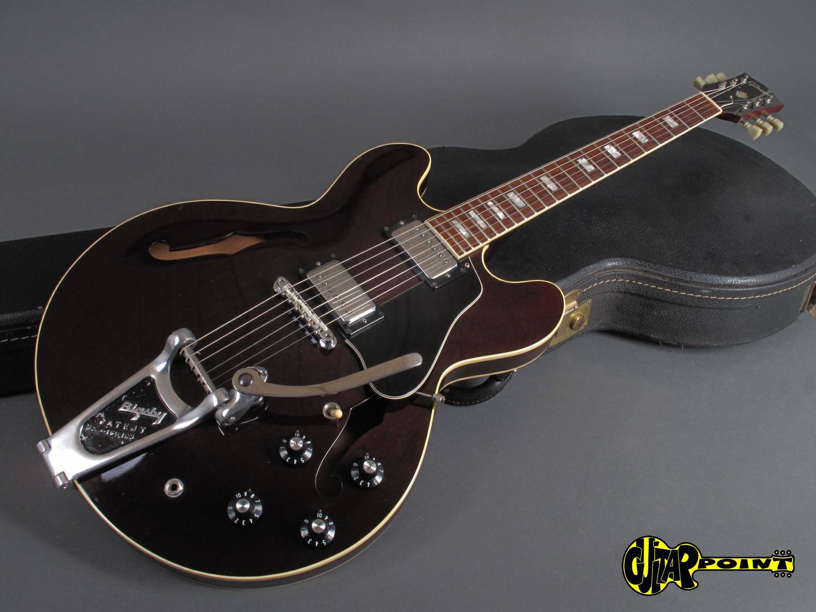 1974 Gibson ES-335TD – Burgundy /Bigsby – GuitarPoint