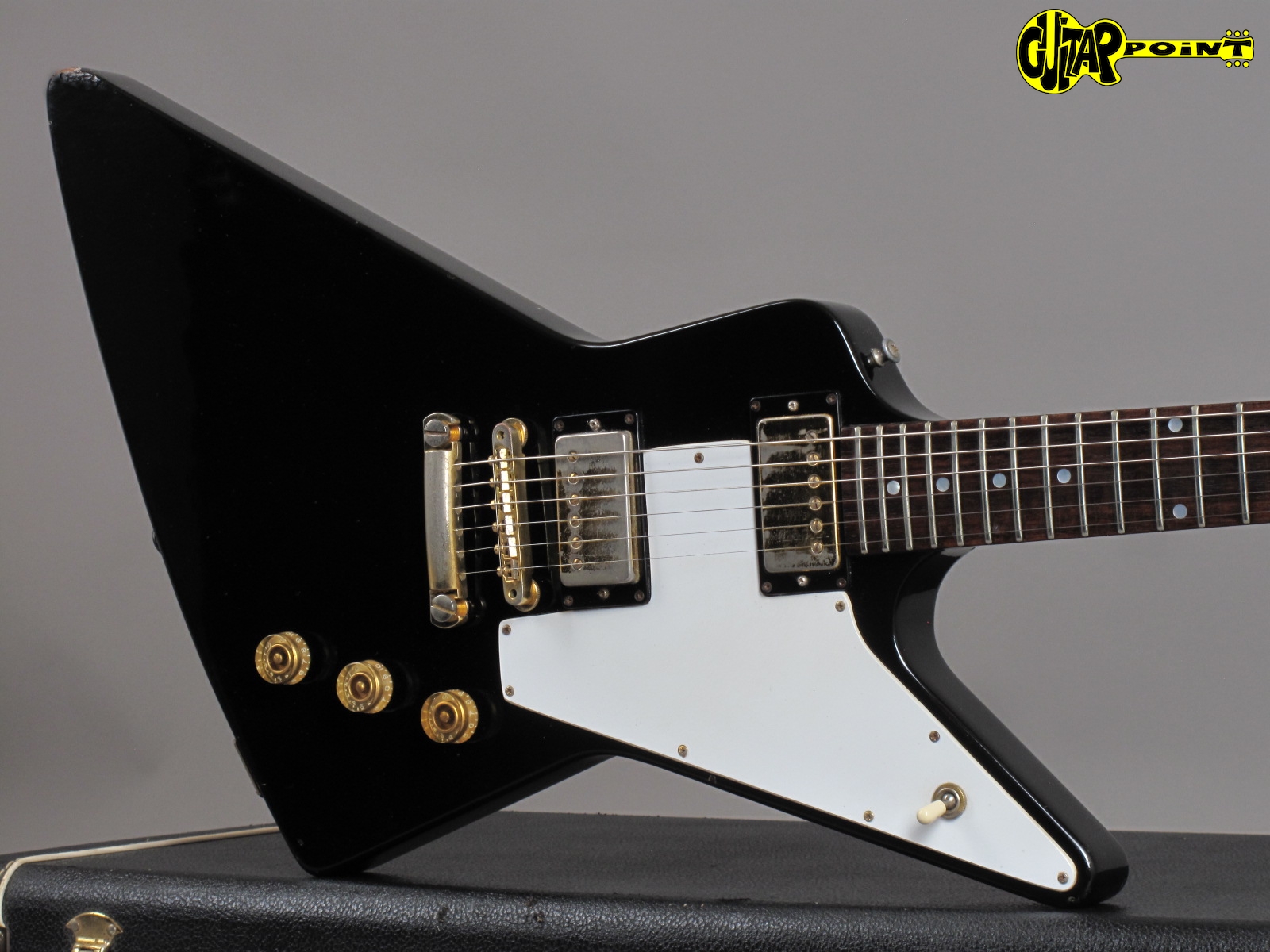 1976 Gibson Explorer – Ebony – GuitarPoint