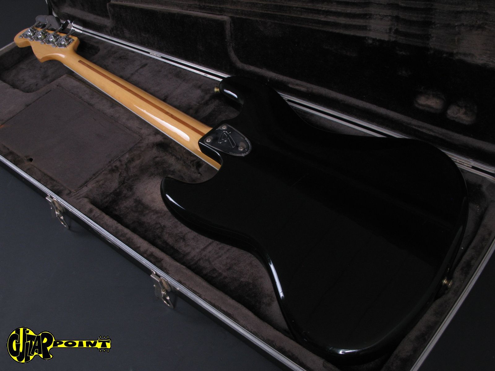 1977 Fender Jazz Bass – Black – GuitarPoint
