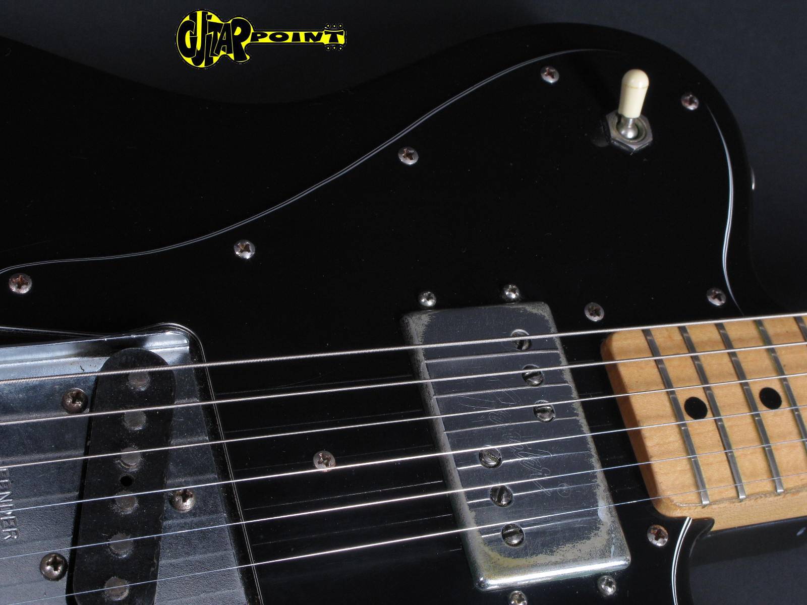 1977 Fender Telecaster Custom - Black - GuitarPoint