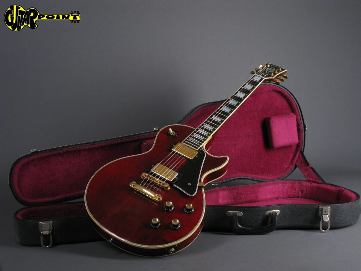 1977 Gibson Les Paul Custom - Wine Red | GuitarPoint
