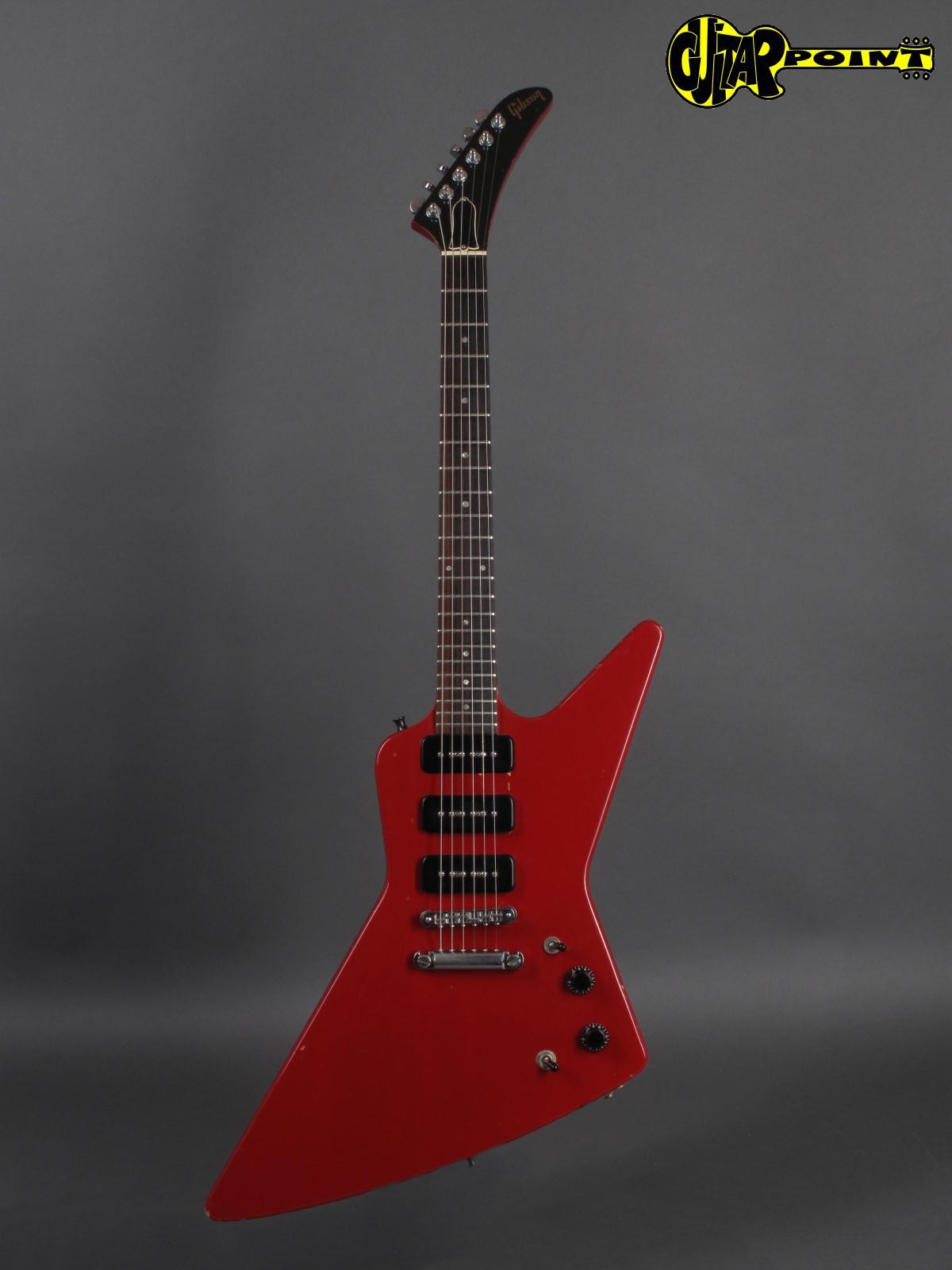 1984 Gibson Explorer III - Cardinal Red - 3x P-90! - GuitarPoint