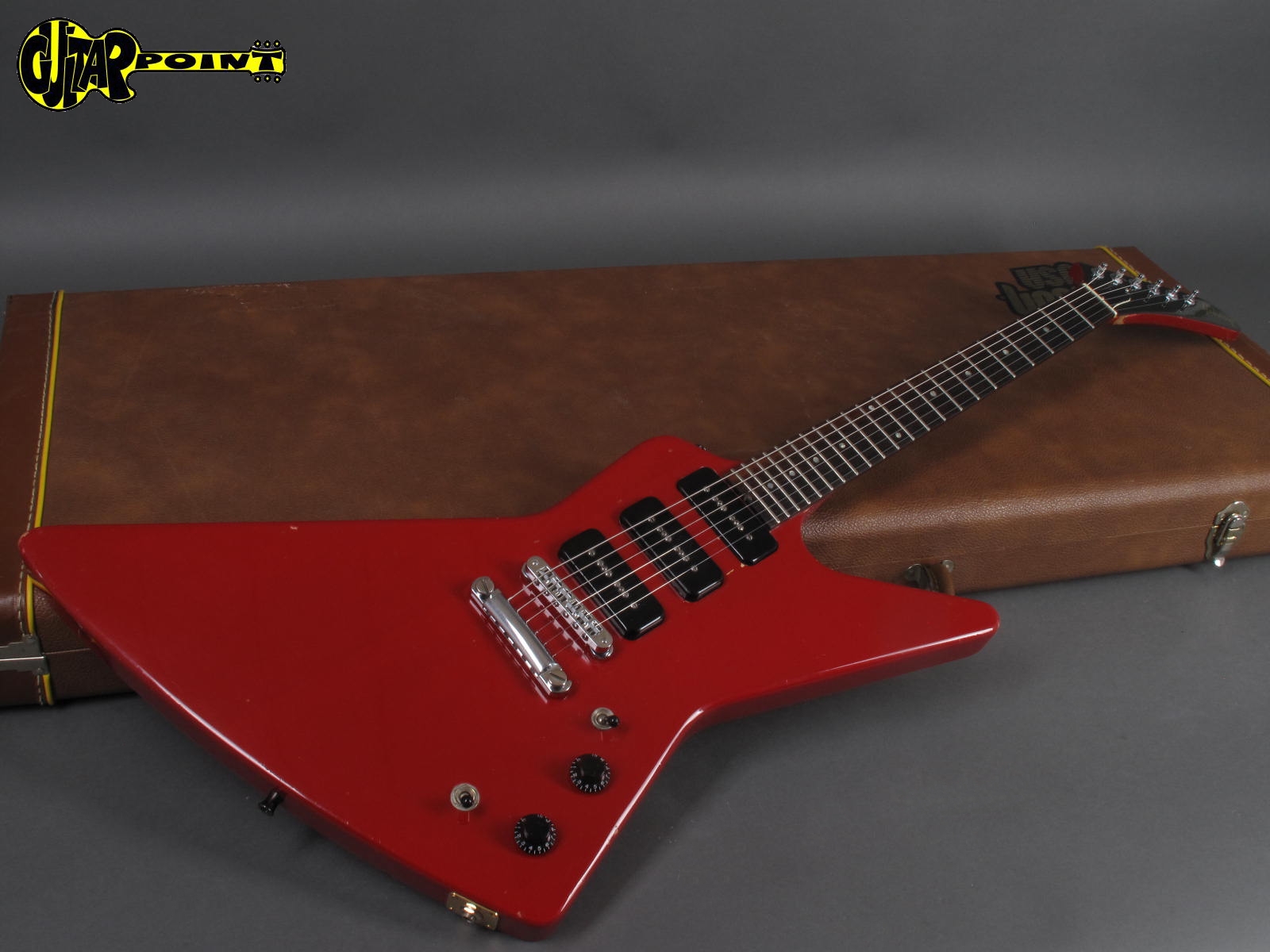 1984 Gibson Explorer III - Cardinal Red - 3x P-90! - GuitarPoint